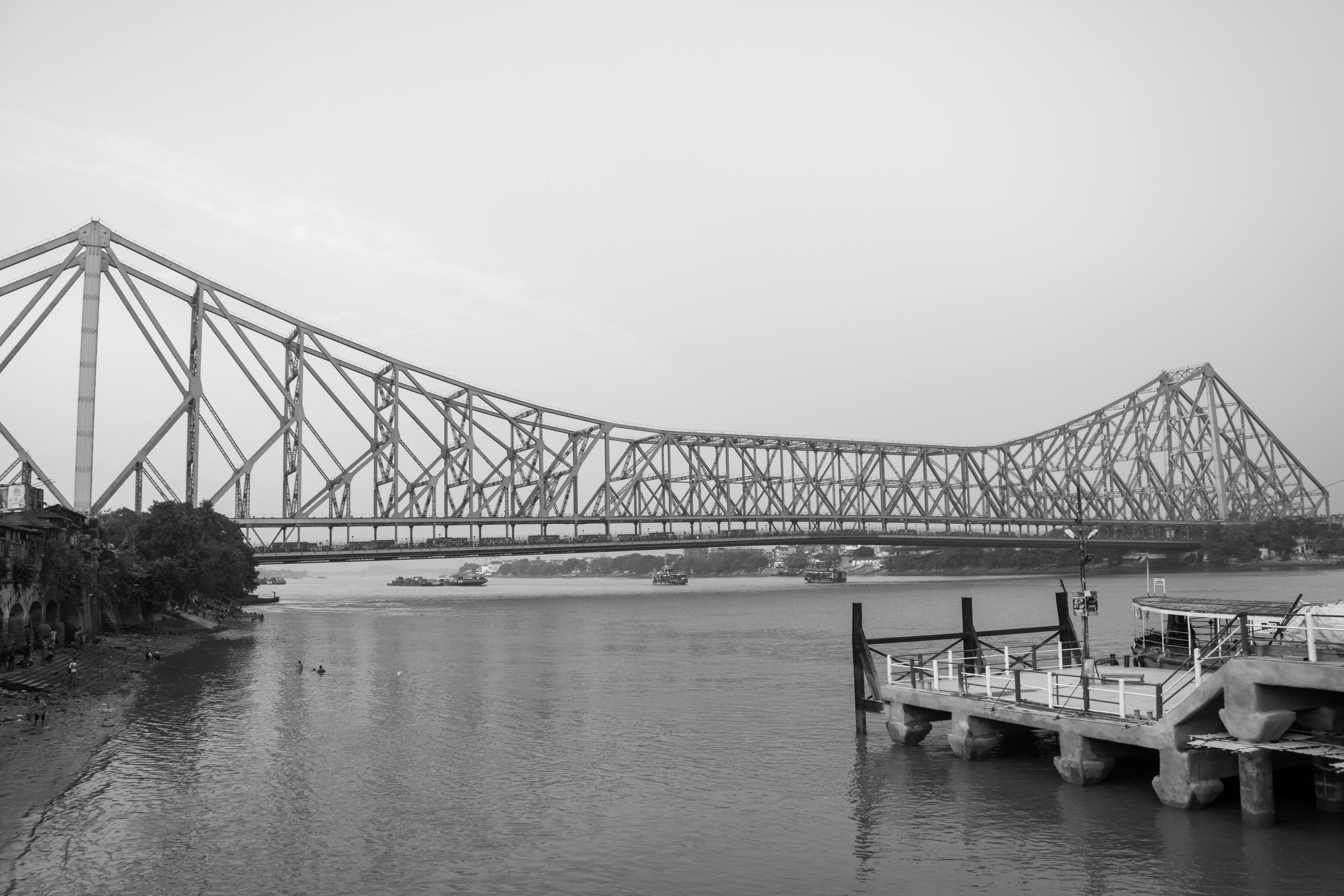 Free stock photo of bridge, city, howrah bridge