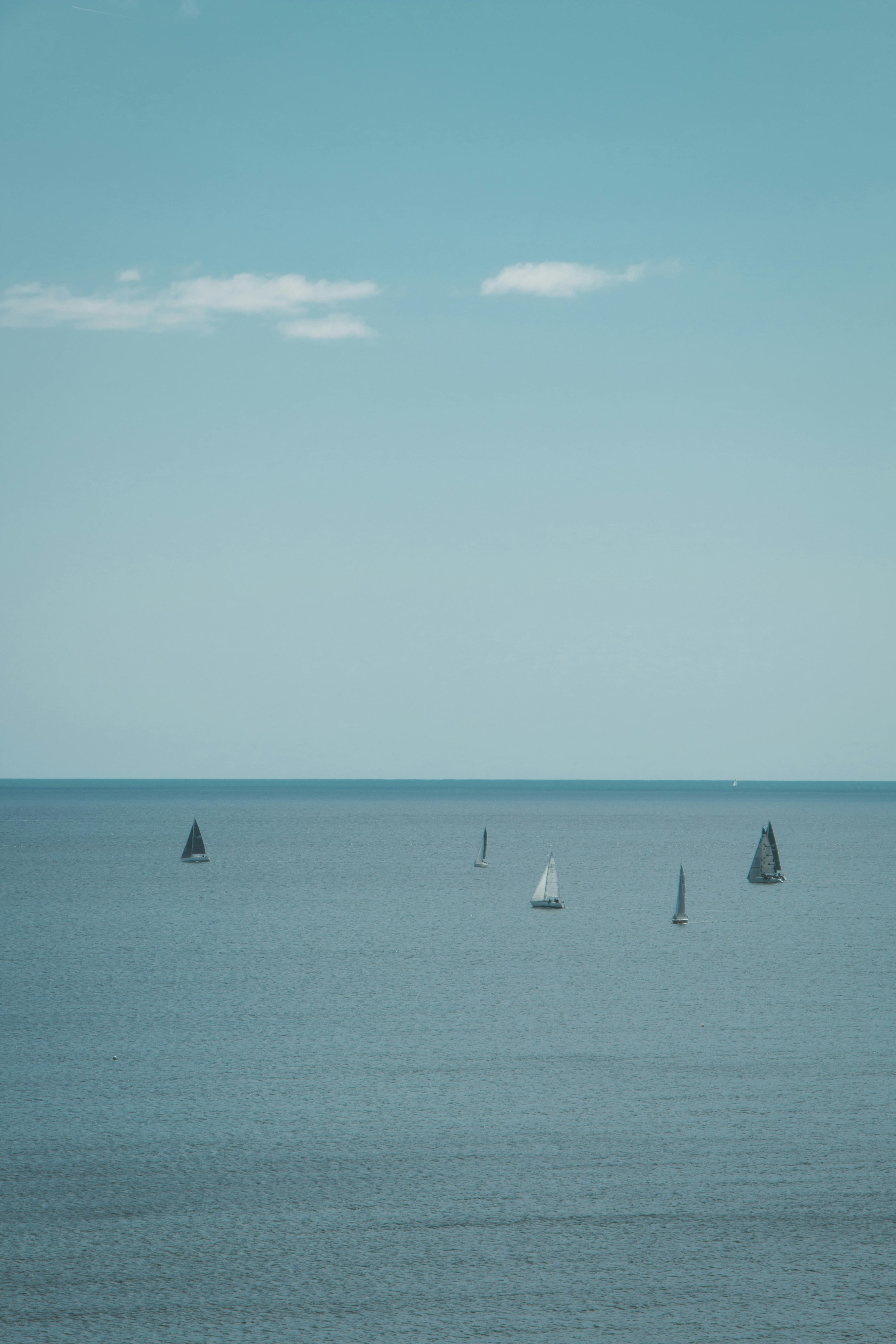Sailboats at the Sea · Free Stock Photo