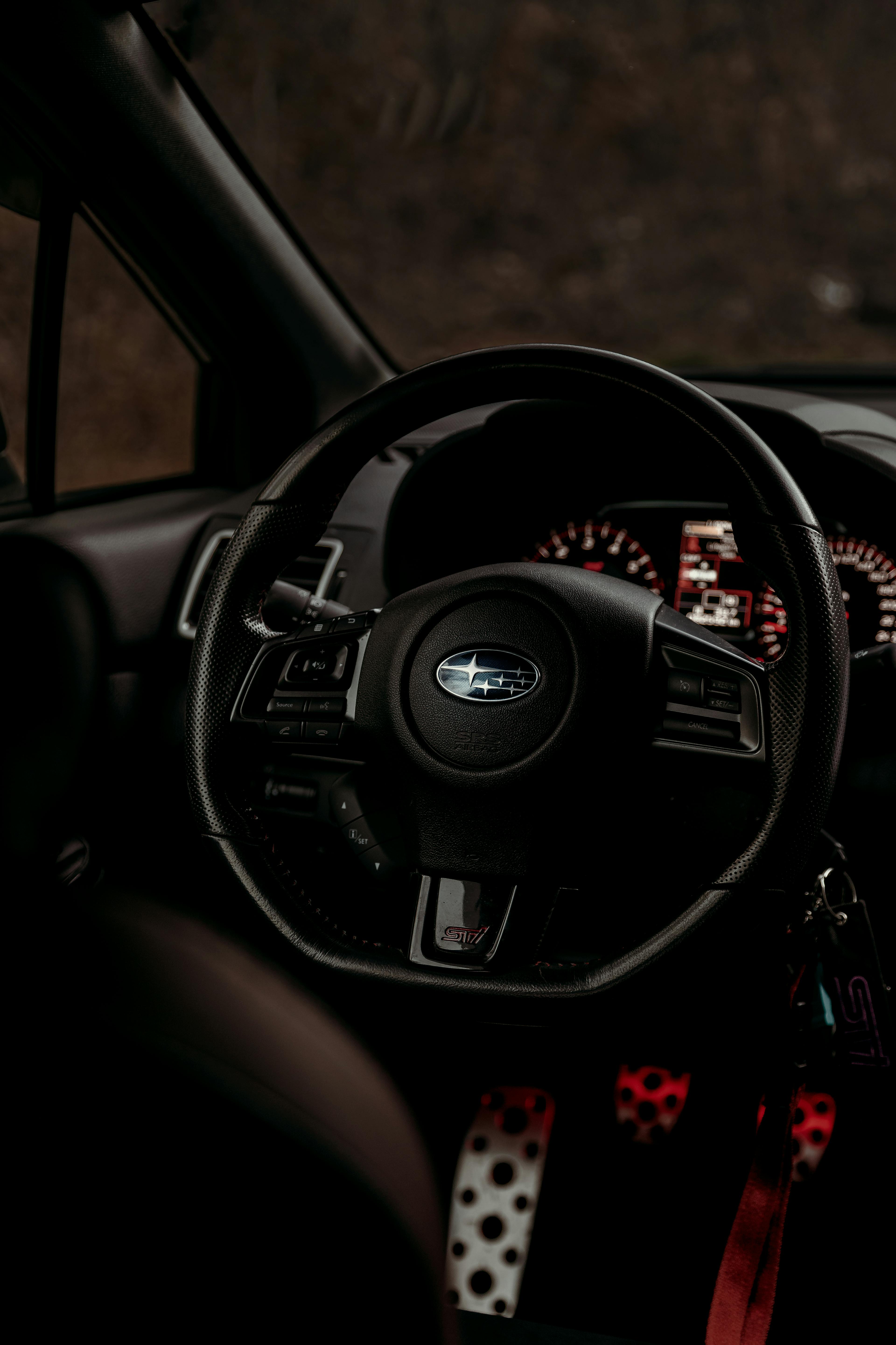 Steering Wheel in Subaru · Free Stock Photo