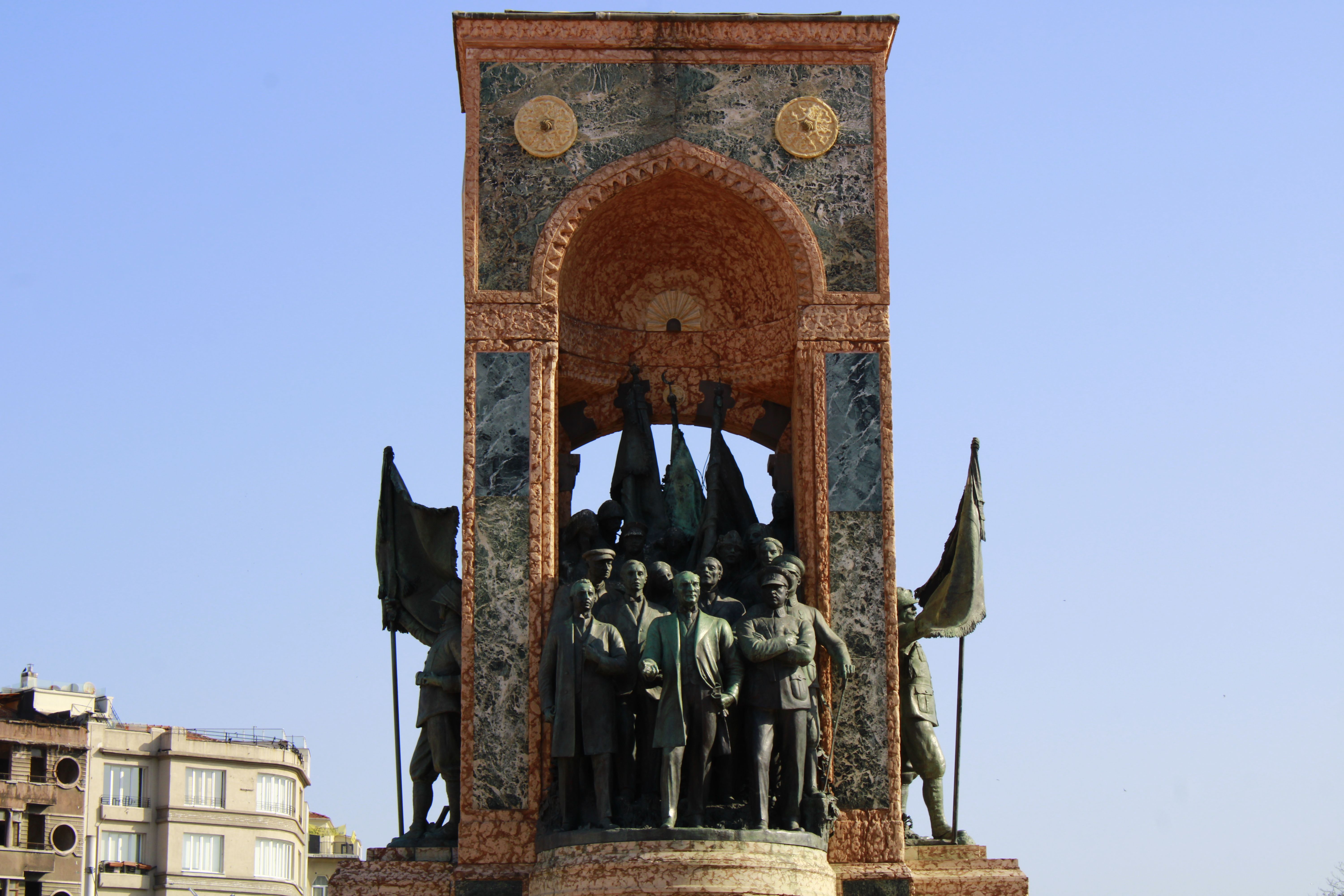 The Republic Monument at Taksim Square in Istanbul, Turkey · Free Stock ...