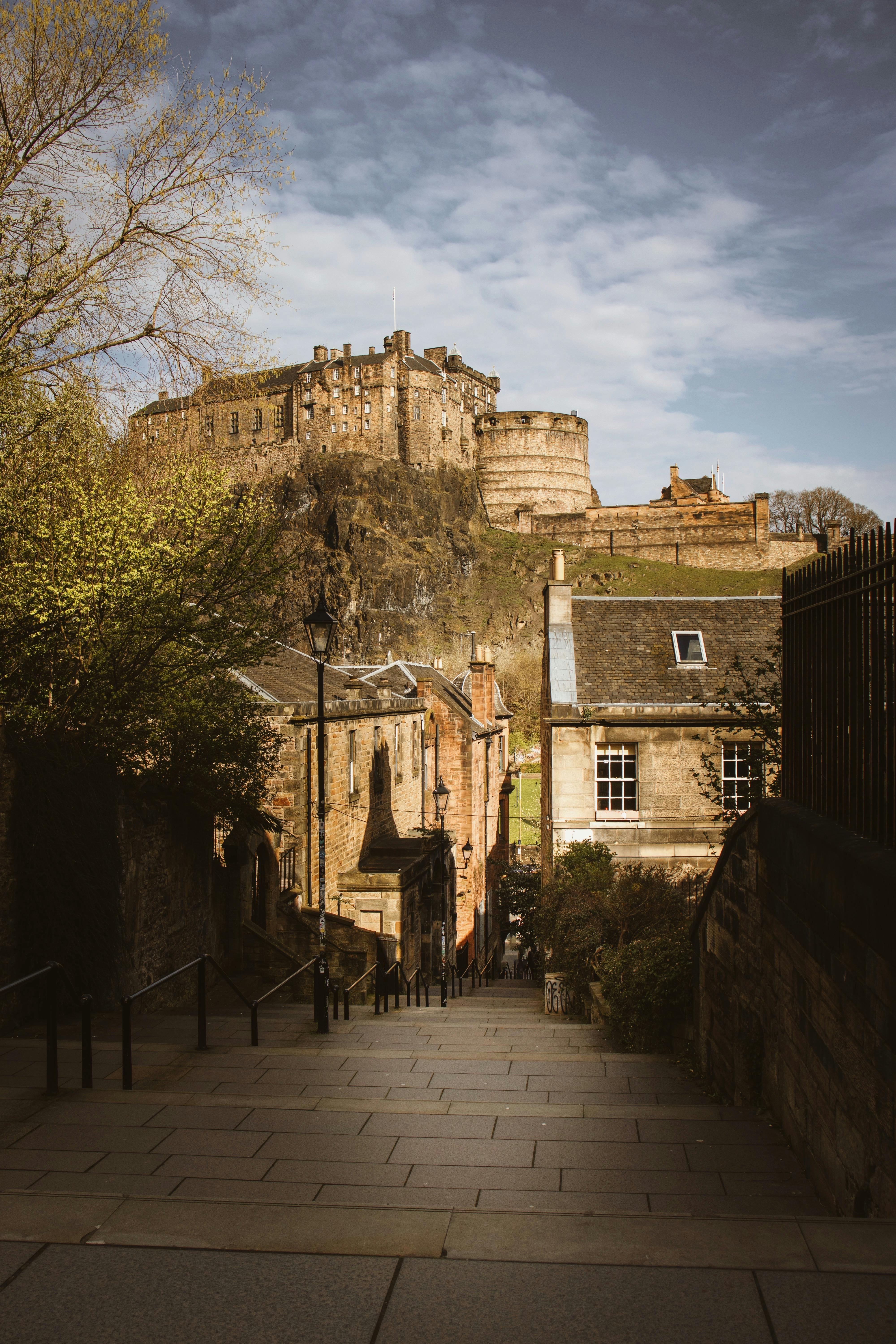 Stairs Near Edinburgh Castle in Scotland · Free Stock Photo