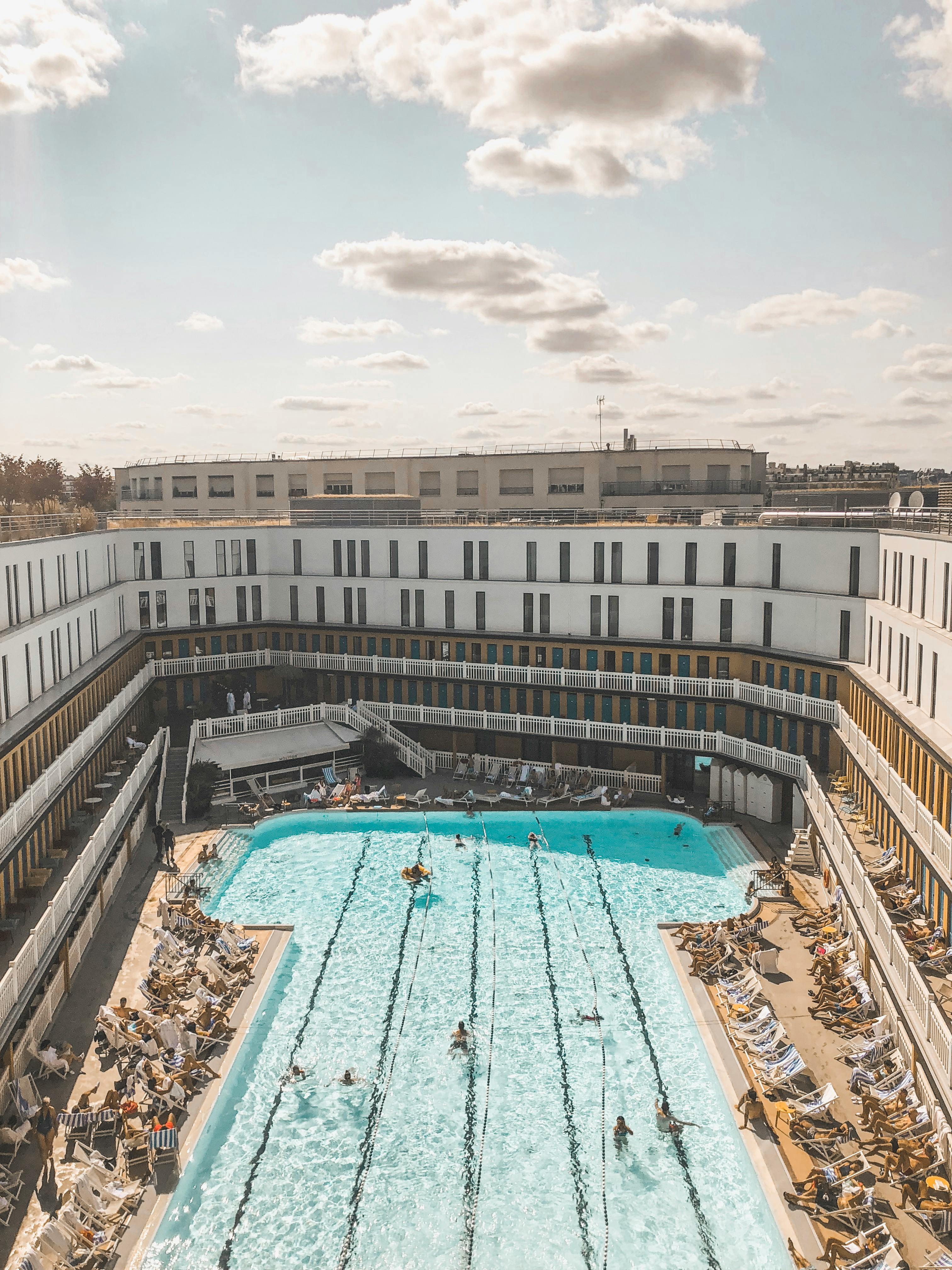 Aerial Photography Of Pool · Free Stock Photo