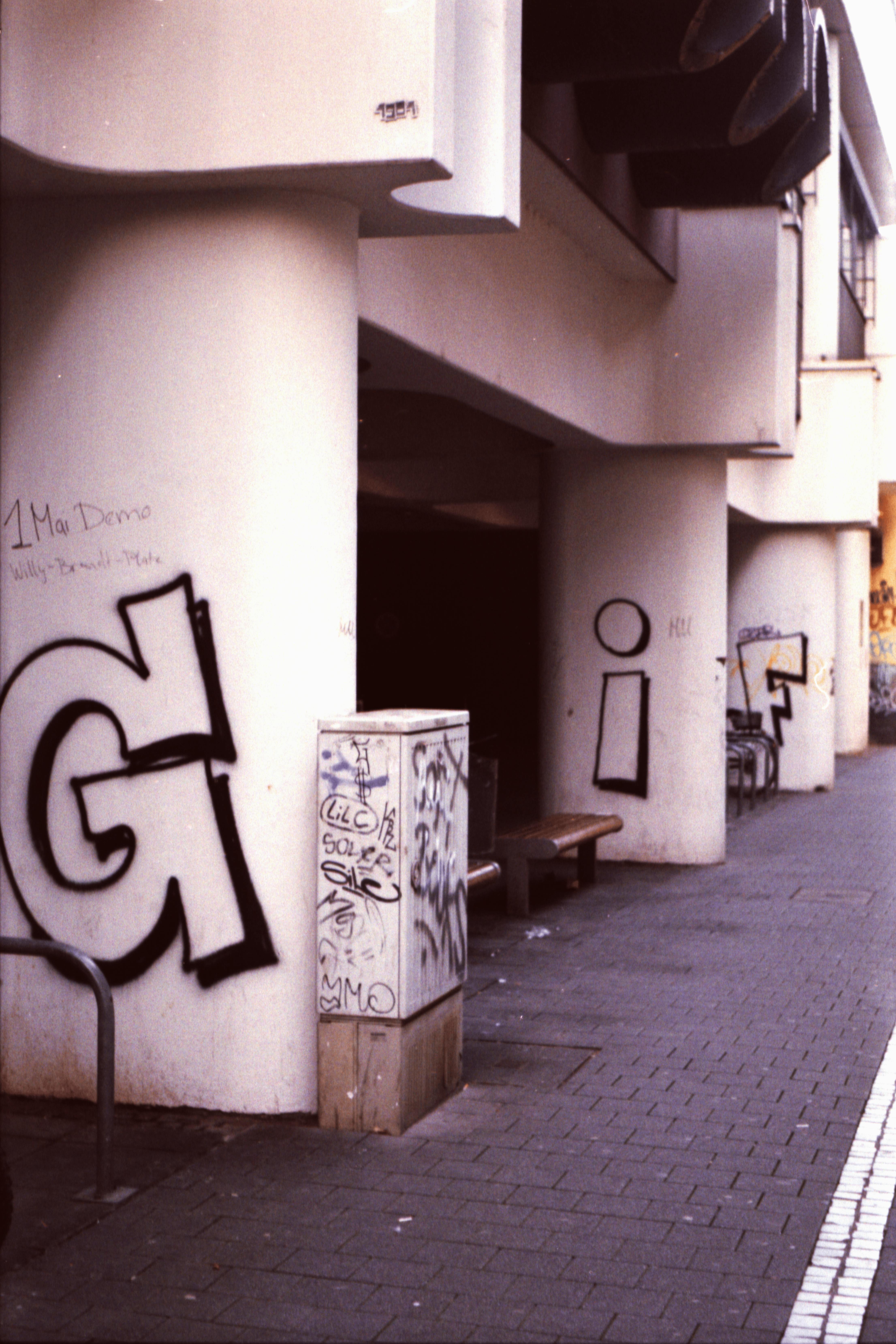 Graffiti Signs on City Bridge · Free Stock Photo