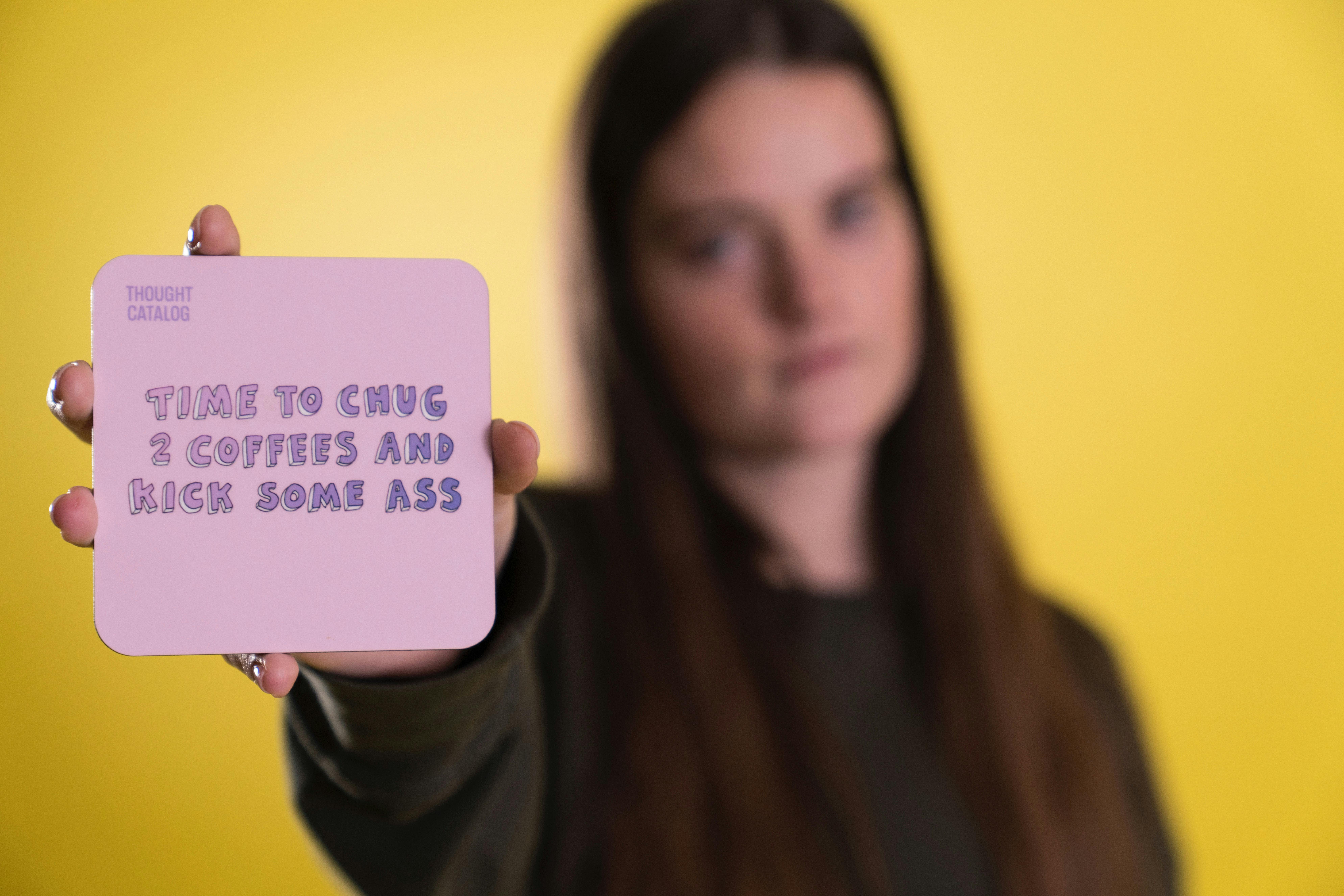 Person Holding Purple Sticky Note · Free Stock Photo