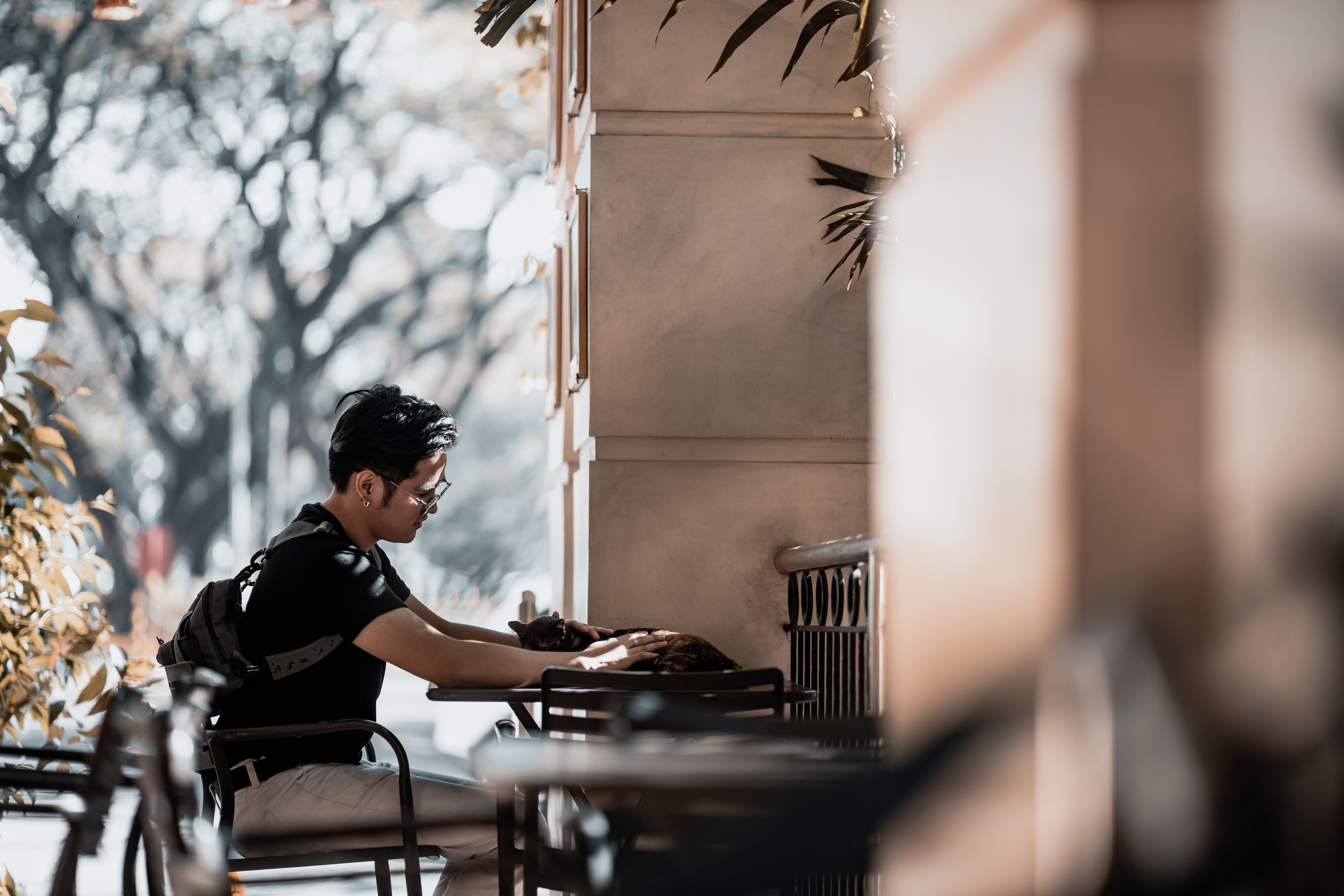Man Sitting Alone at Table · Free Stock Photo