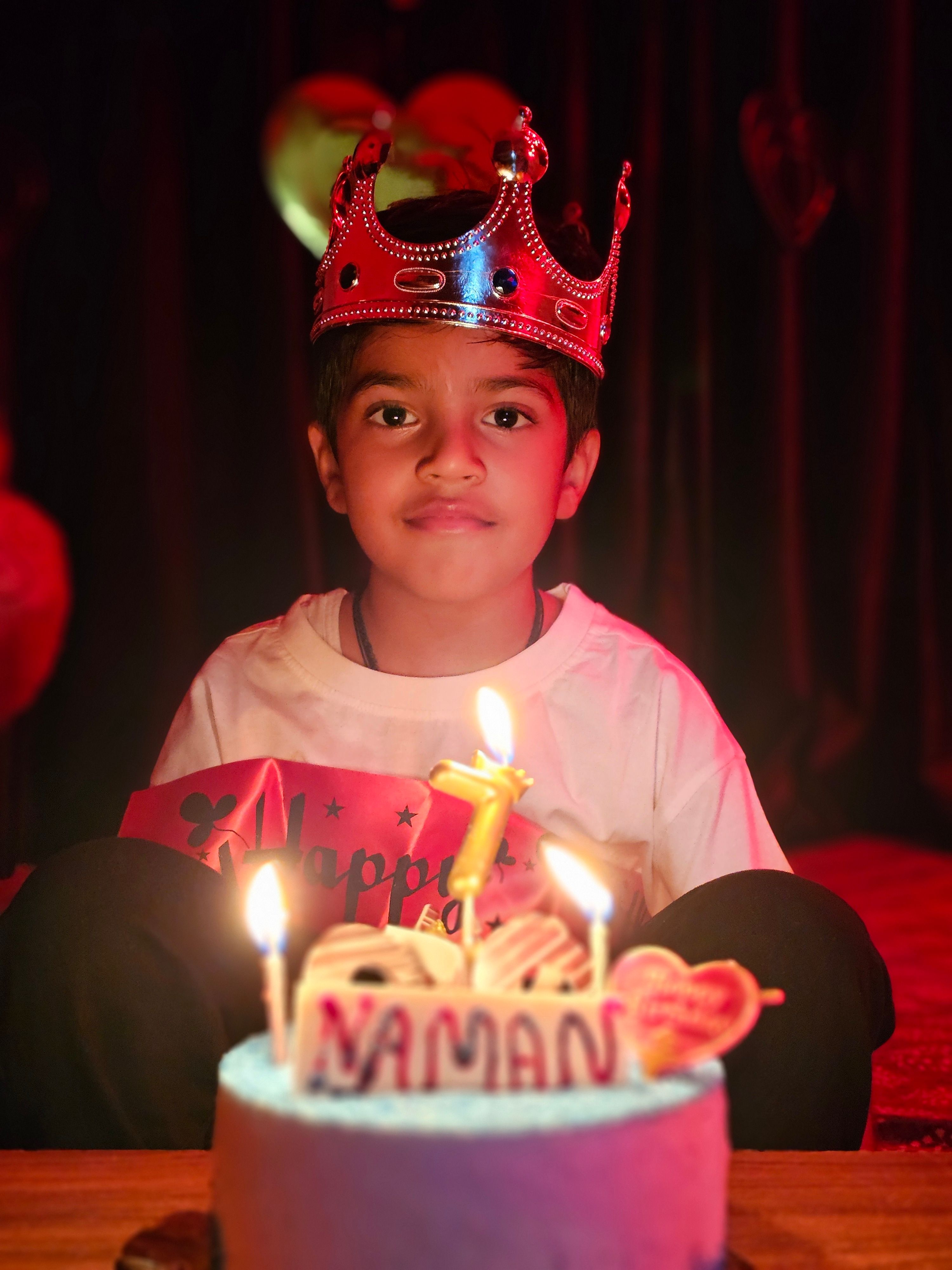 Boy with Birthday Cake · Free Stock Photo