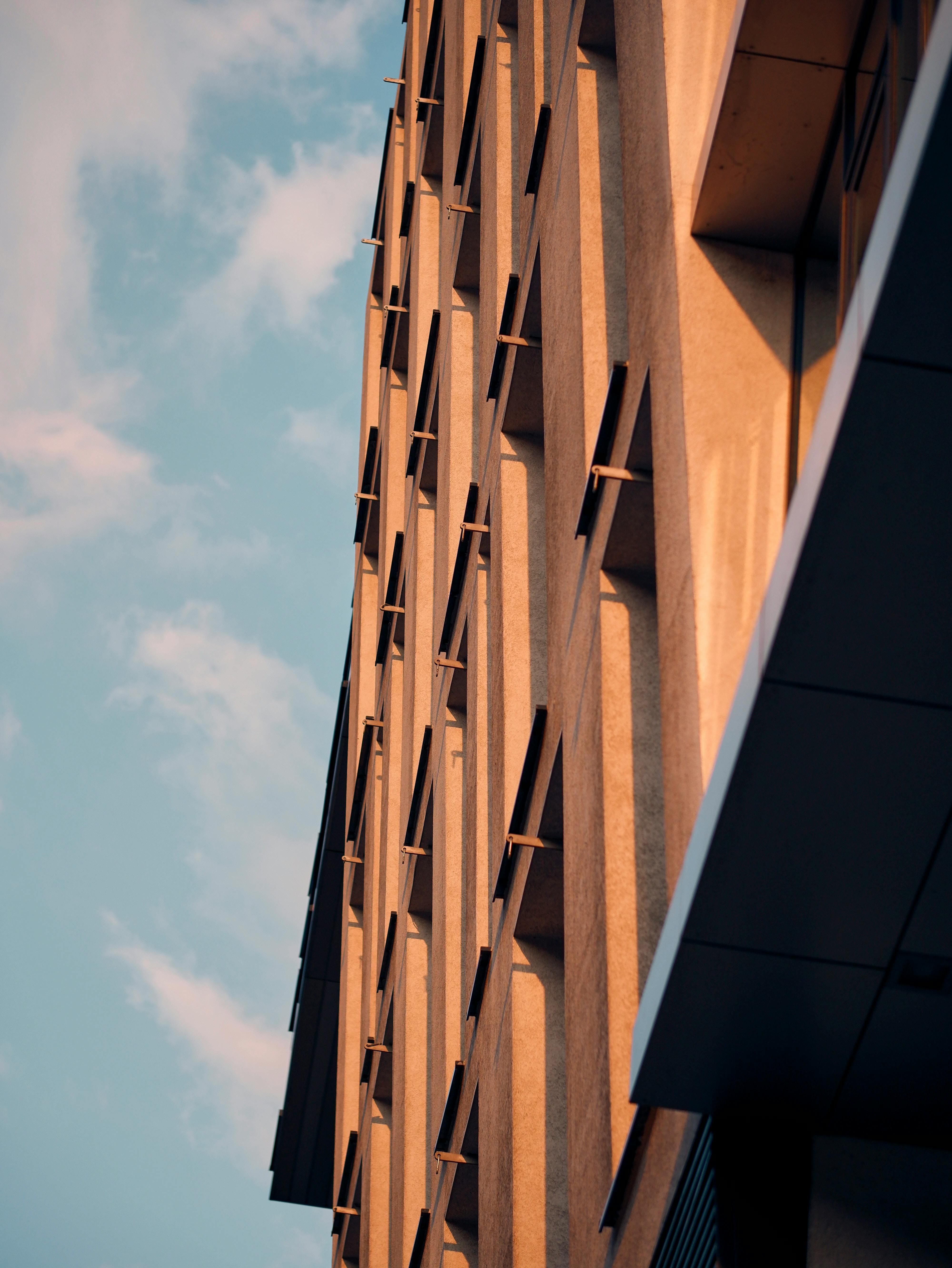 Orange Office Building in City · Free Stock Photo