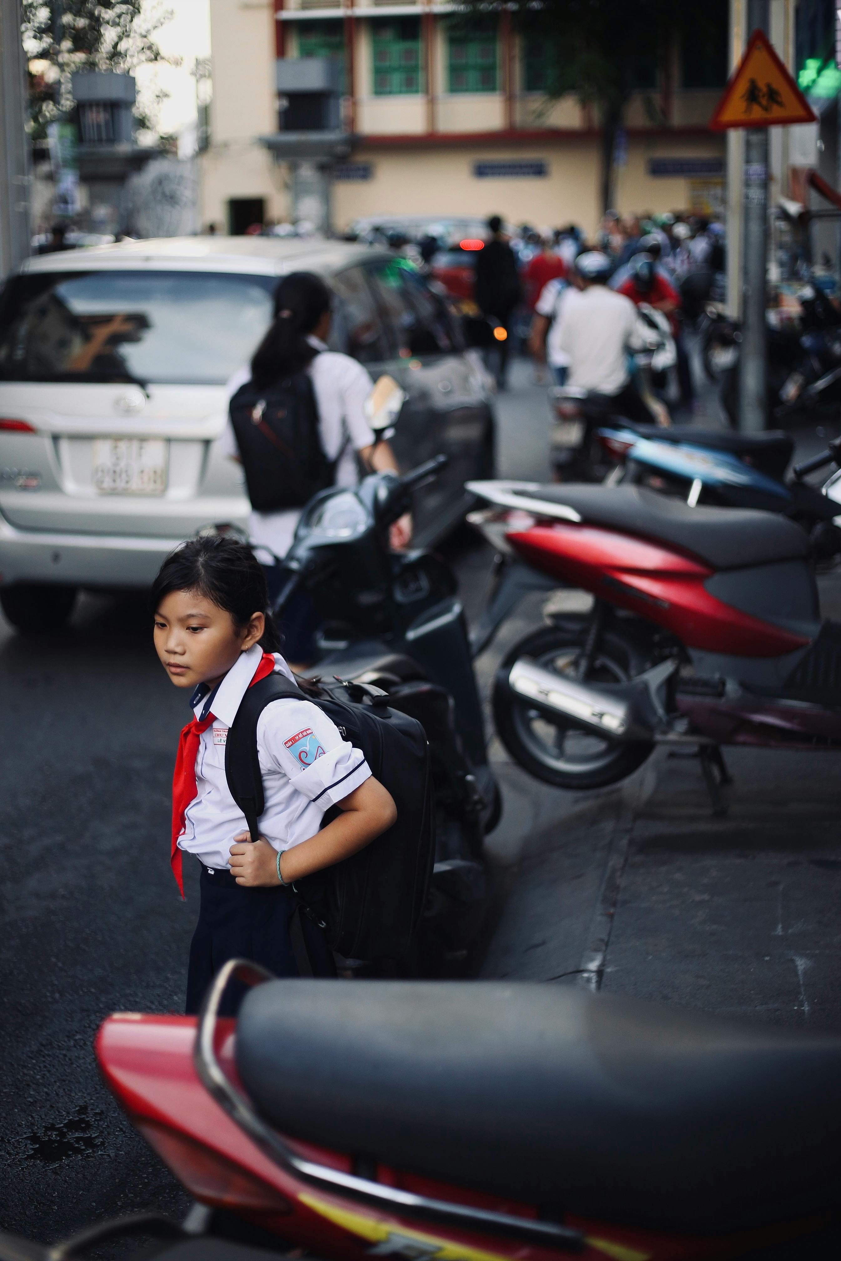 Student Rushing With Backpack Photos, Download The BEST Free Student ...