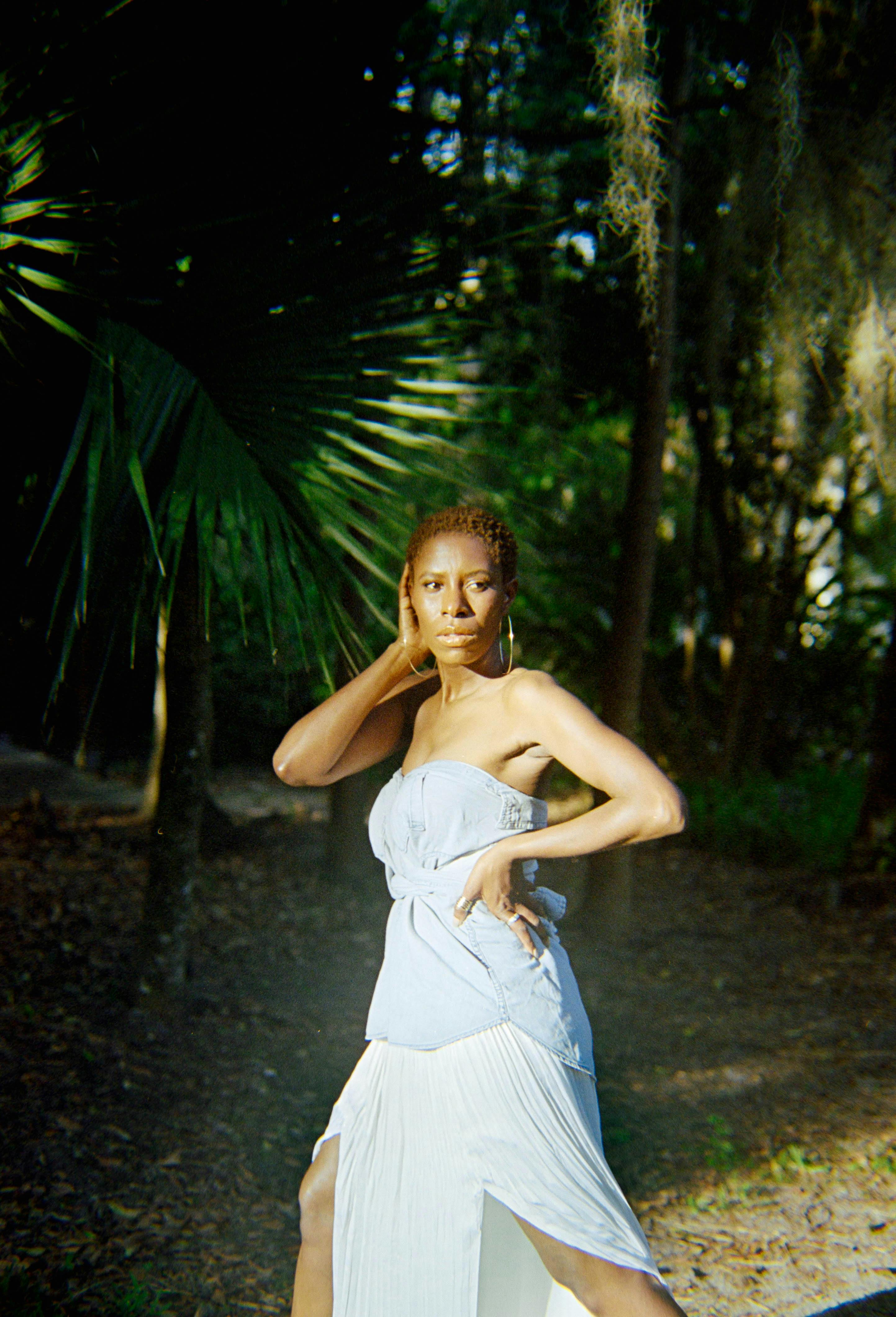 Portrait of a Short-Haired Model Wearing a Dress · Free Stock Photo
