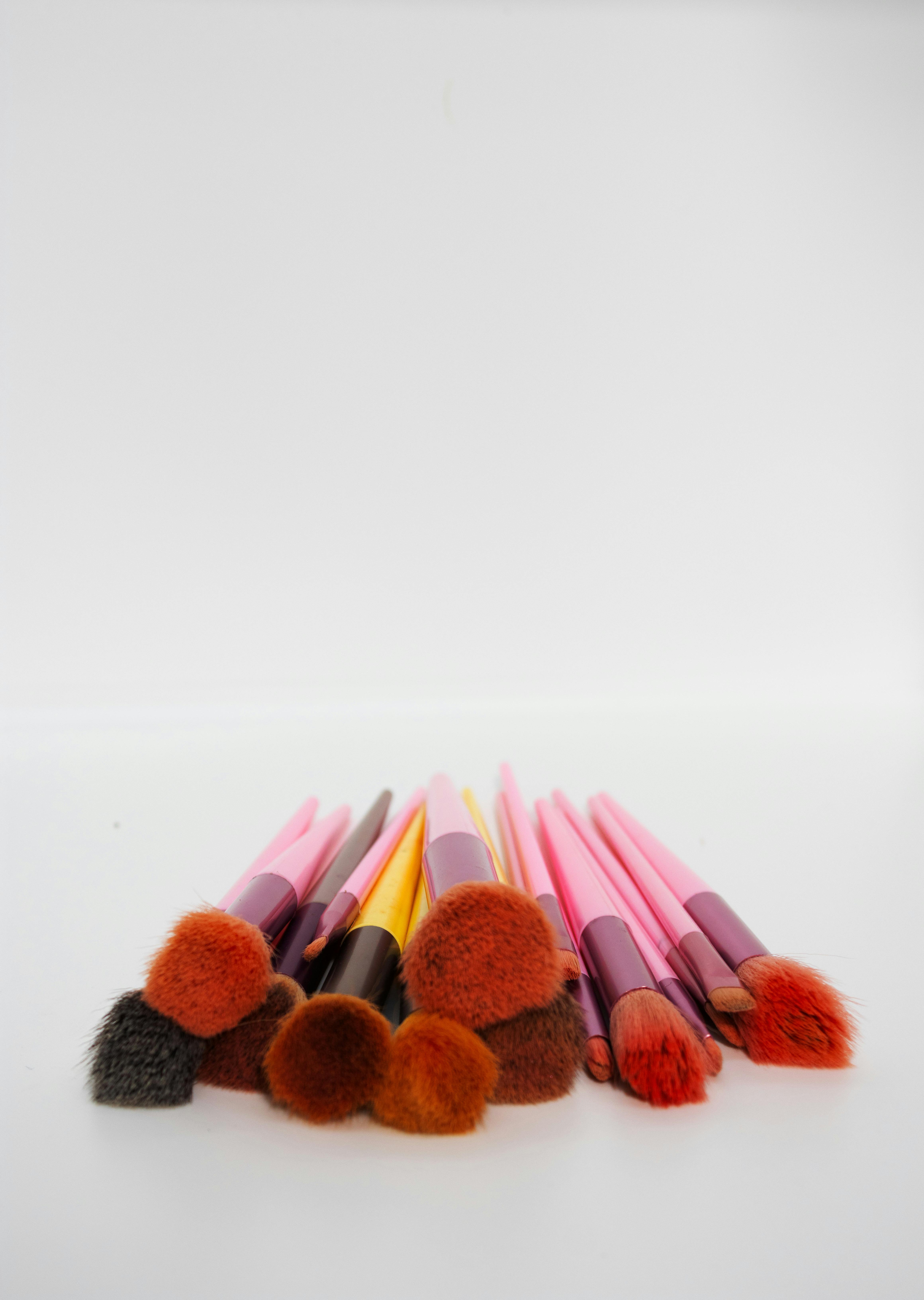 Stack of Makeup Brushes · Free Stock Photo