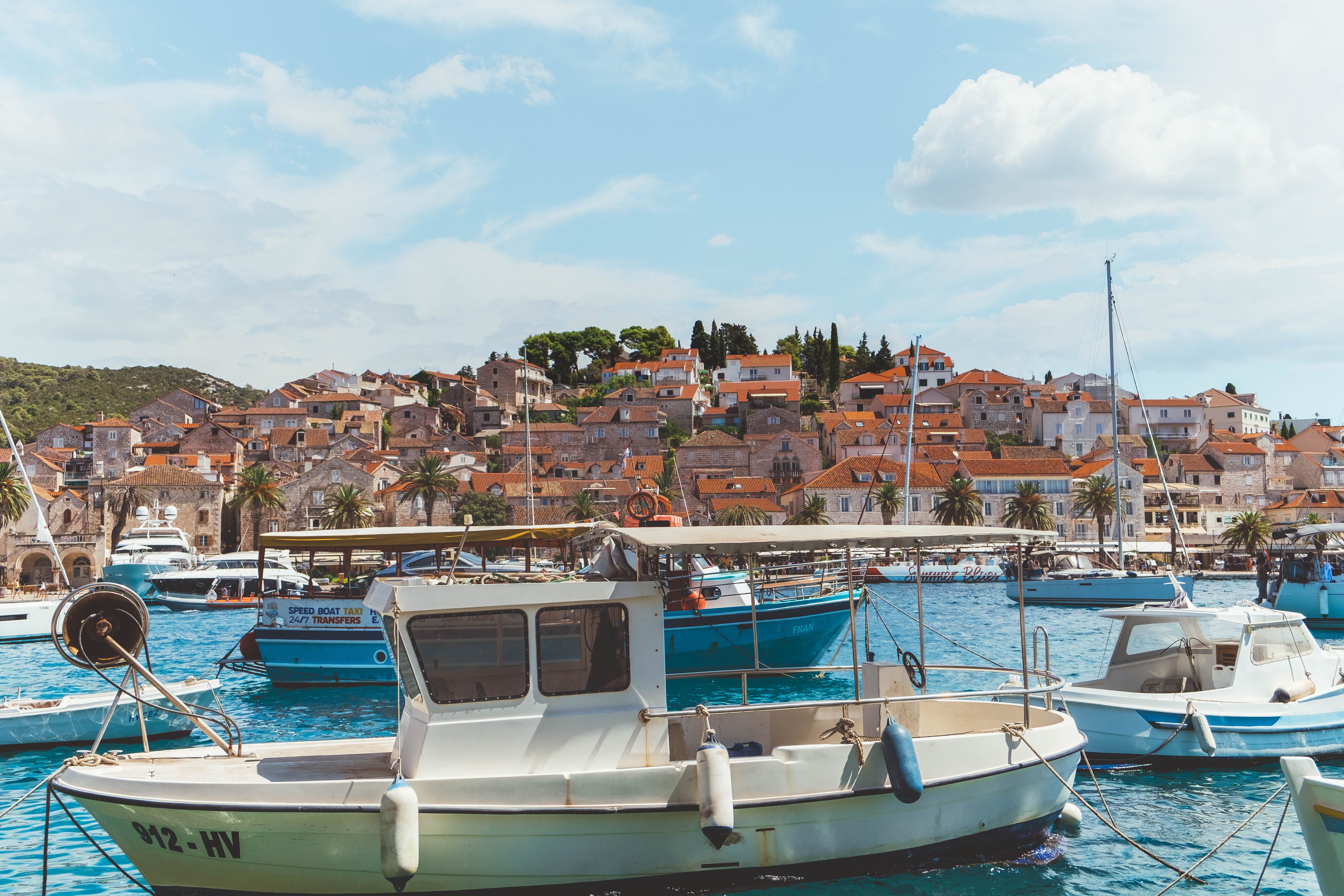 View of Boats in the Port in Hvar, Croatia · Free Stock Photo