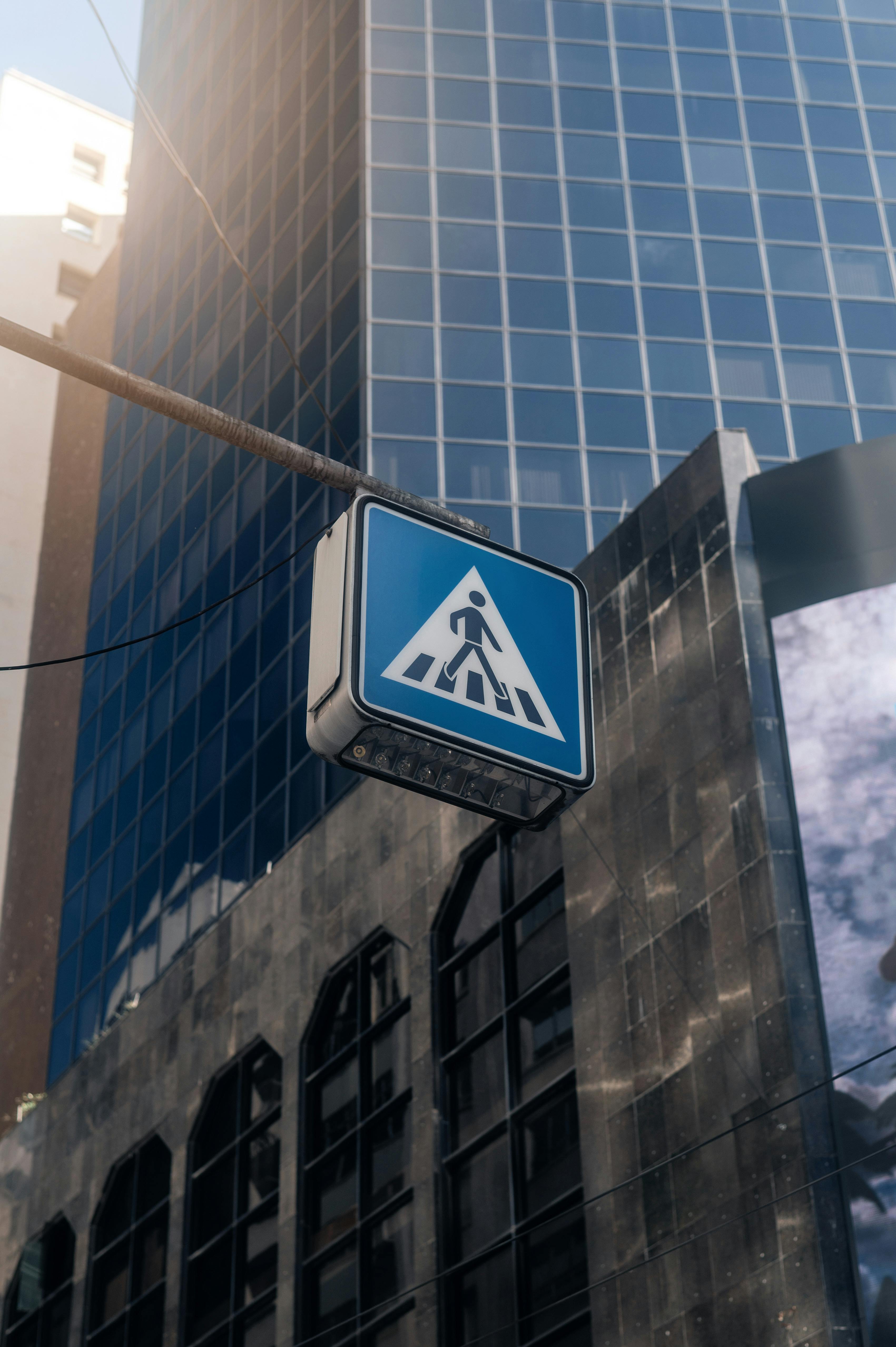 Crosswalk Road Sign · Free Stock Photo