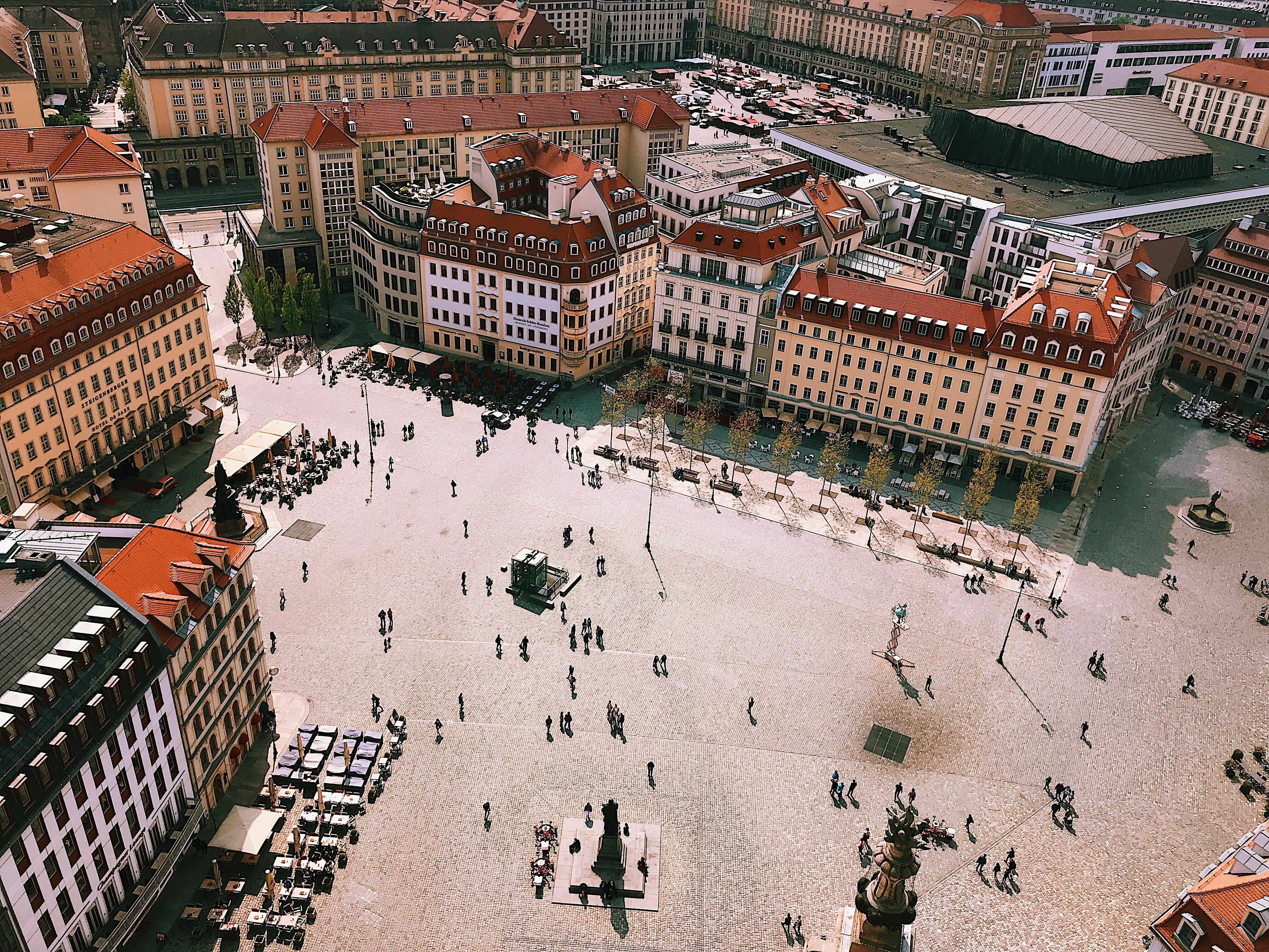 Aerial View Photo of City Square · Free Stock Photo