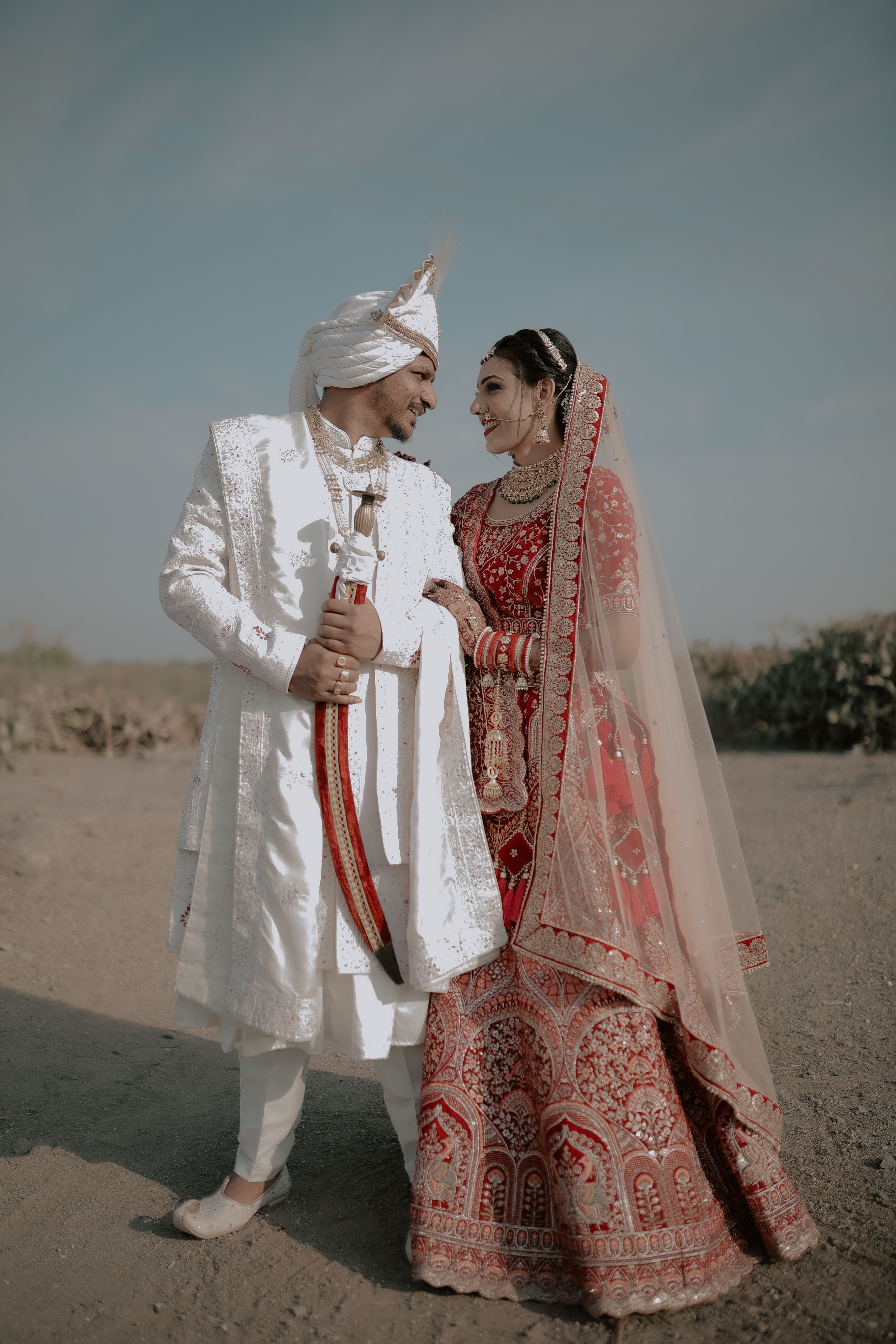 Photo of the Bride and Groom Wearing Traditional Clothing · Free Stock ...