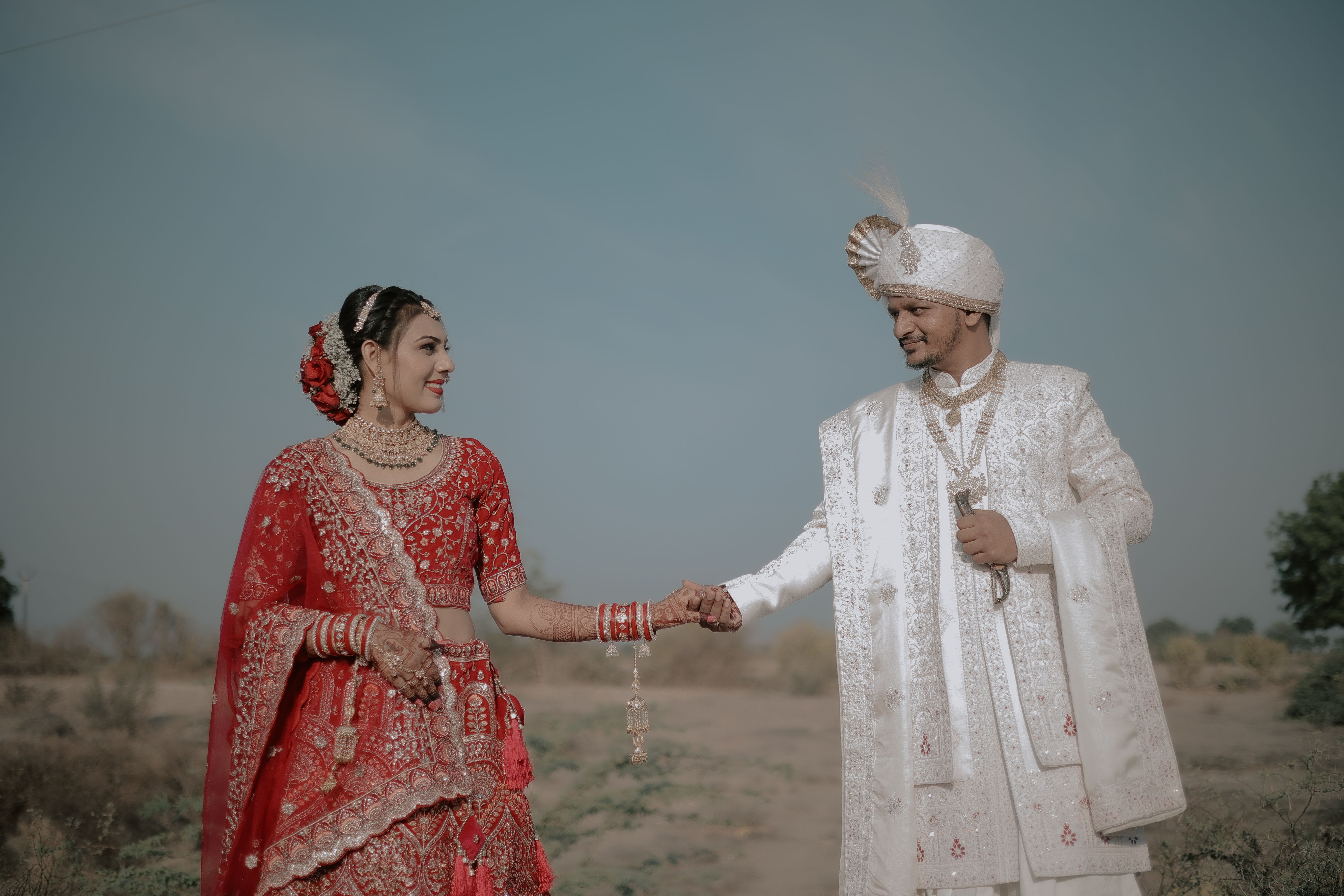 Photo of the Bride and Groom Wearing Traditional Clothing · Free Stock ...