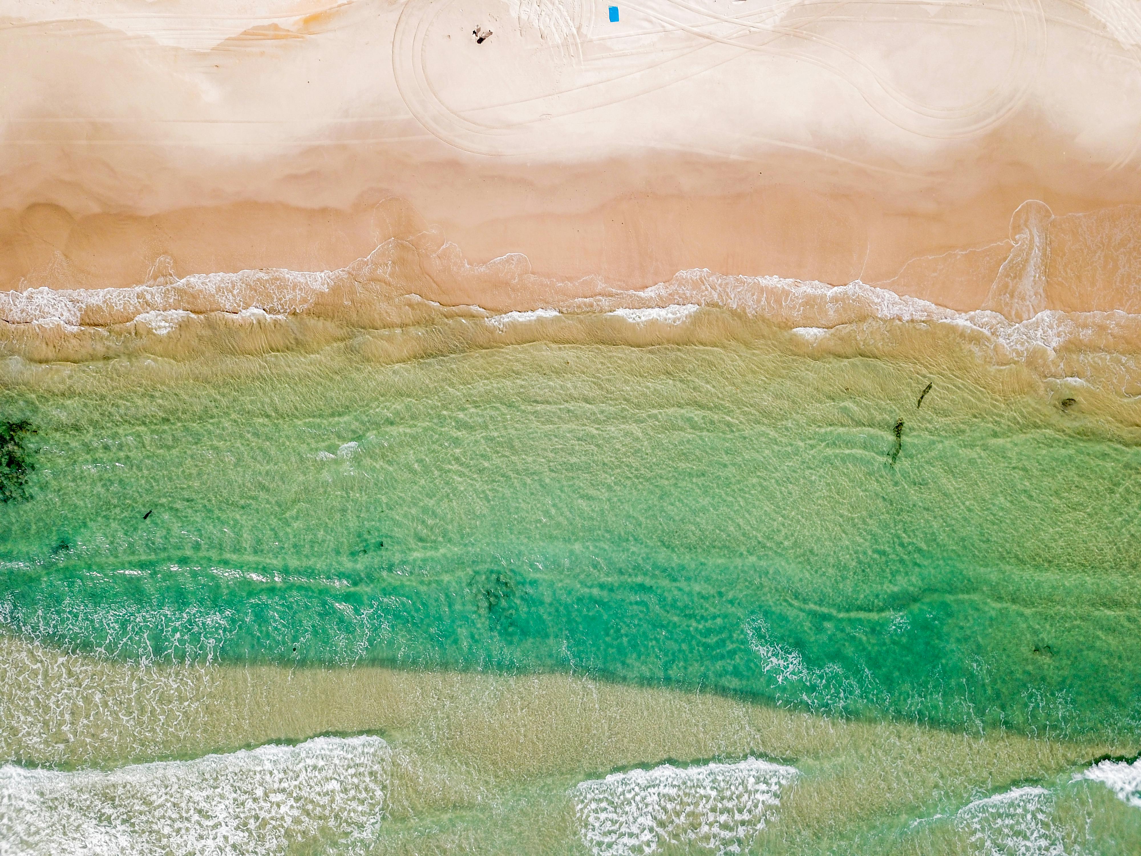 Aerial View Photo of Beach Shoreline · Free Stock Photo