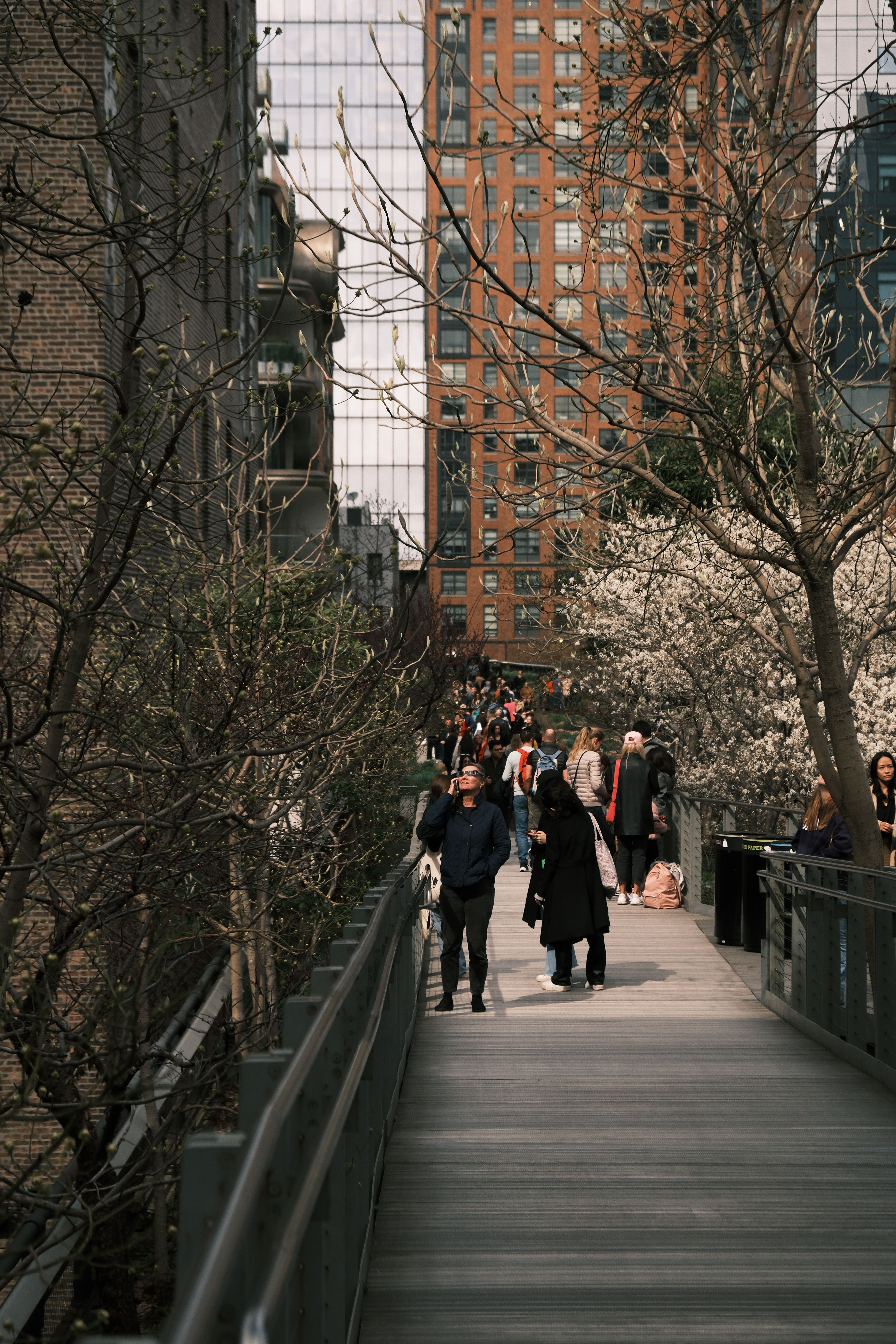 People on Boardwalk among Buildings in New York · Free Stock Photo
