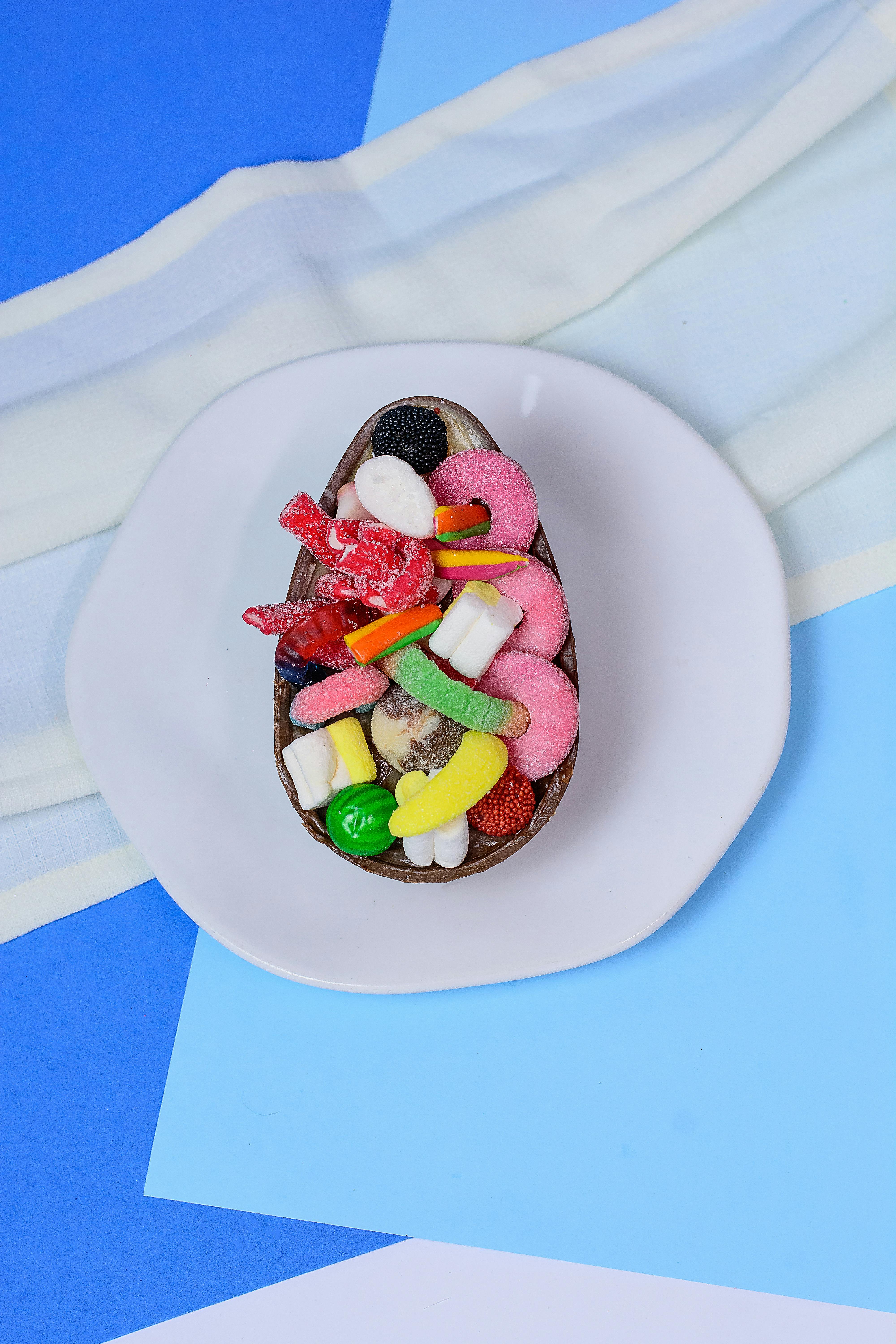 A Variety of Gummy Candy on a Plate · Free Stock Photo