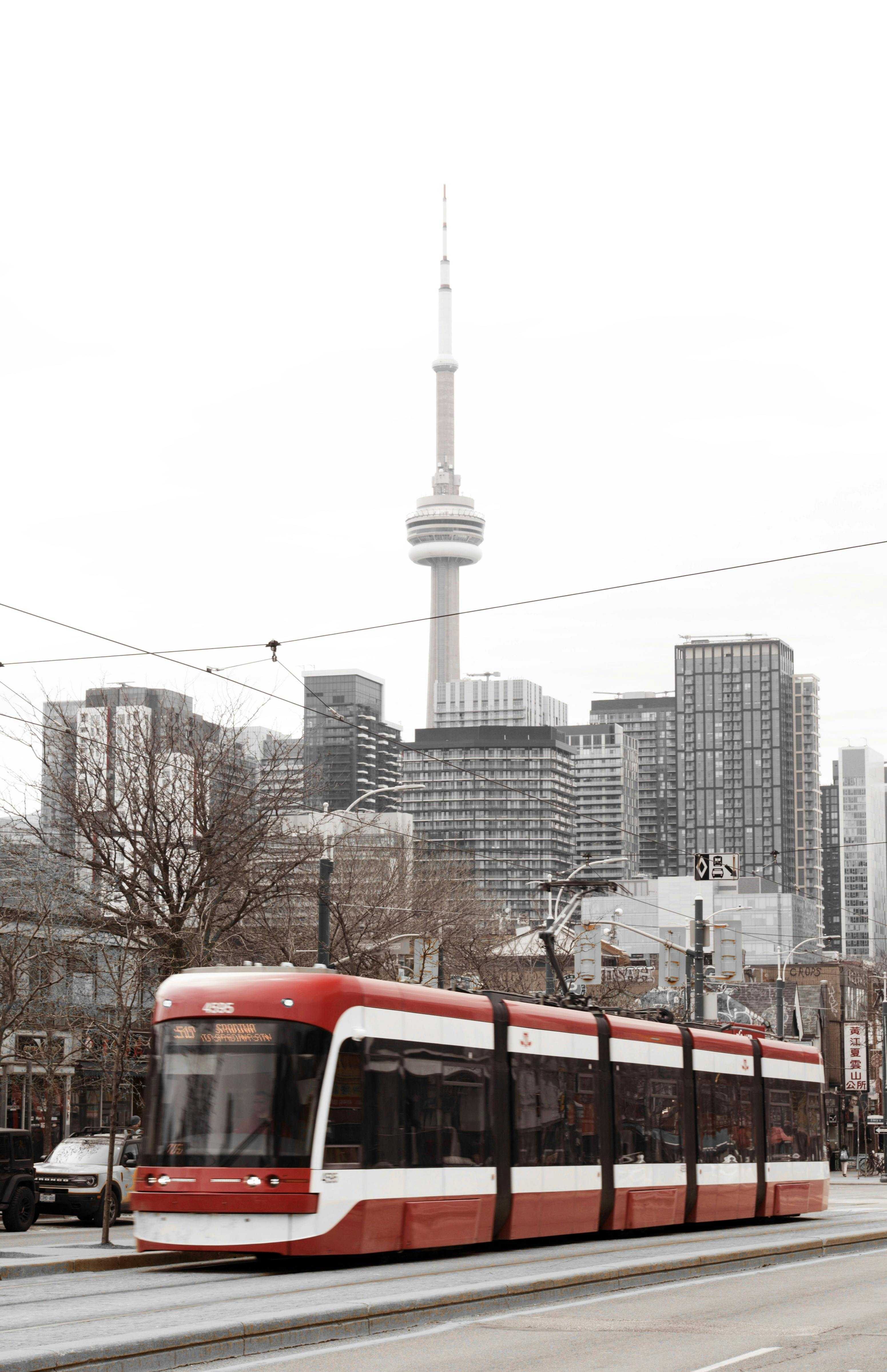 Tram on Street in Toronto in Canada · Free Stock Photo
