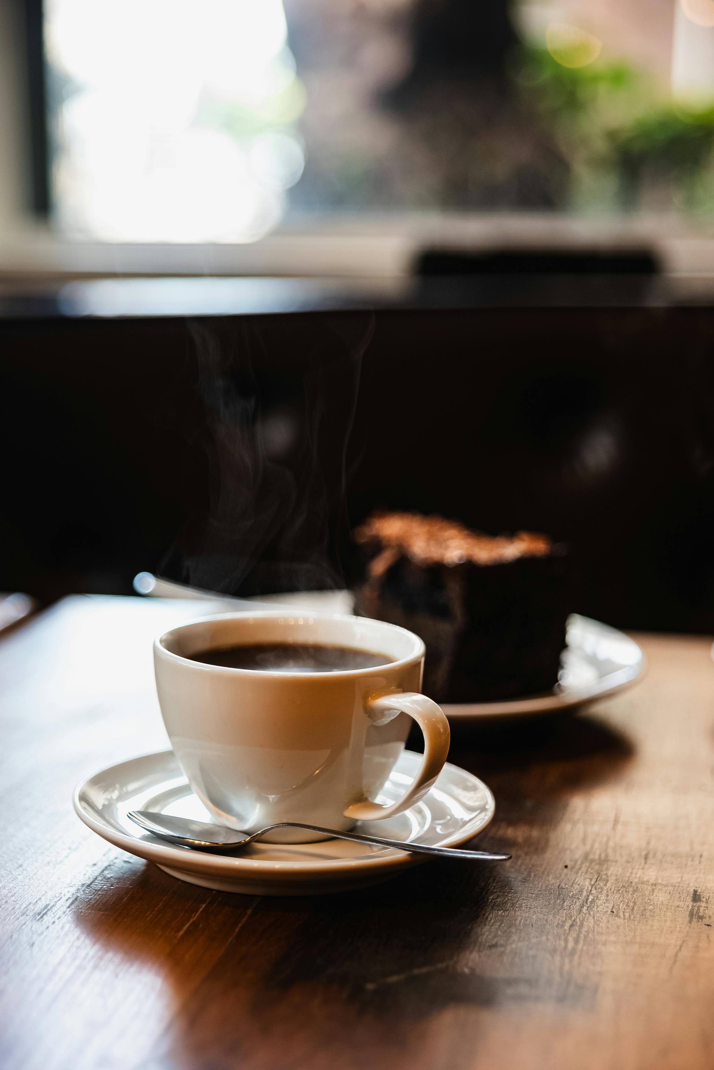 Hot Coffee on Table · Free Stock Photo