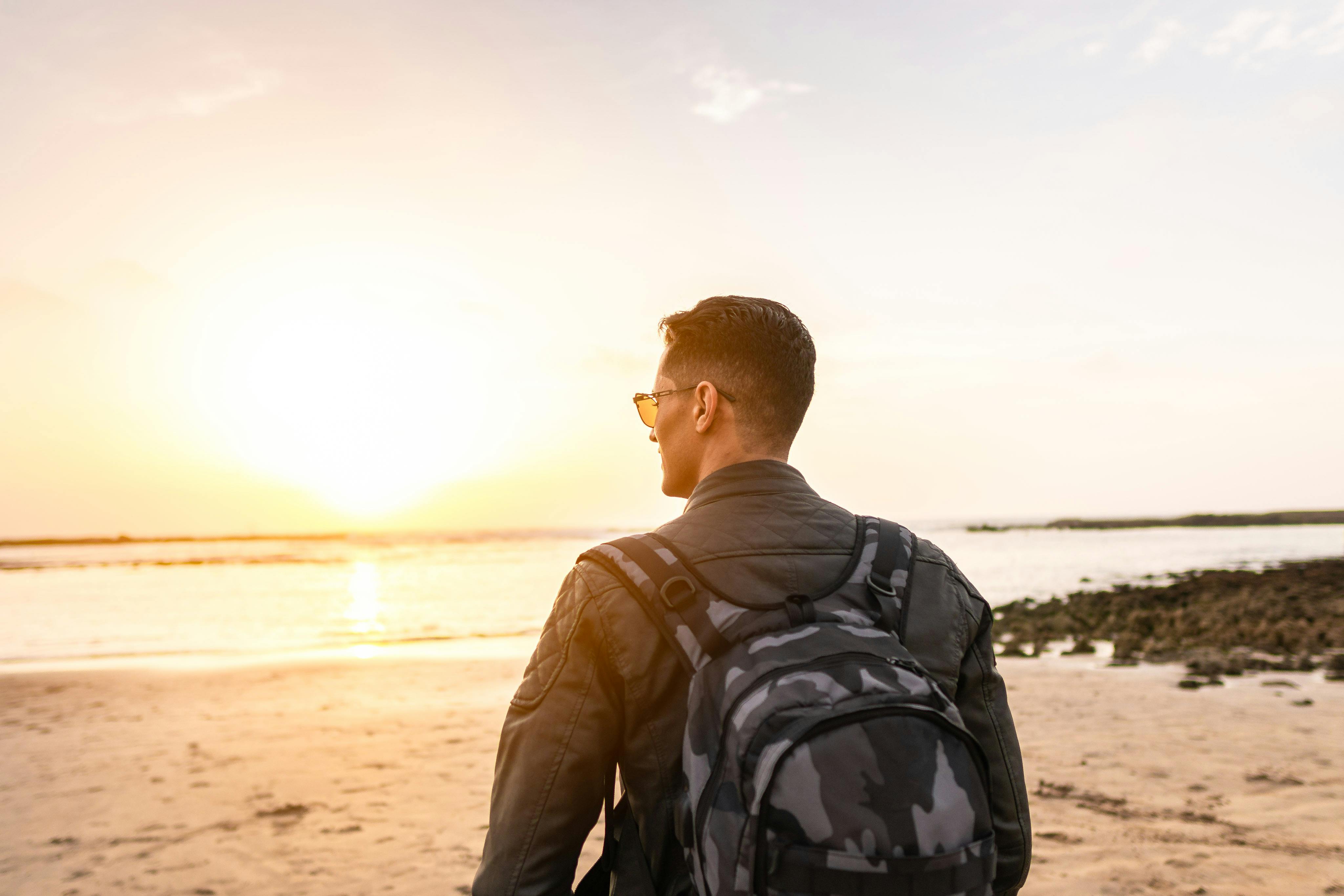 Man Standing on Beach · Free Stock Photo