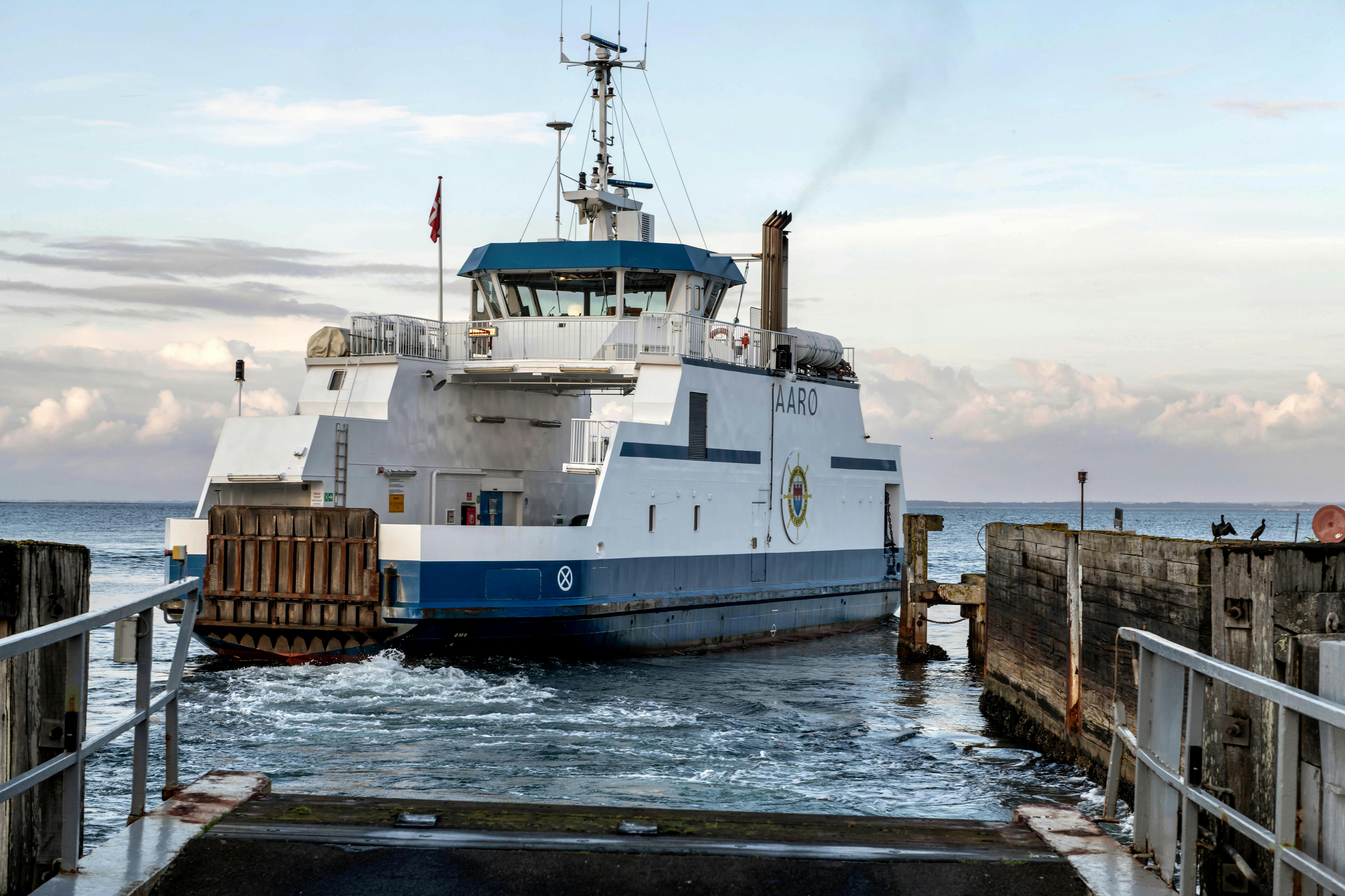Ferry on Seashore in Denmark · Free Stock Photo