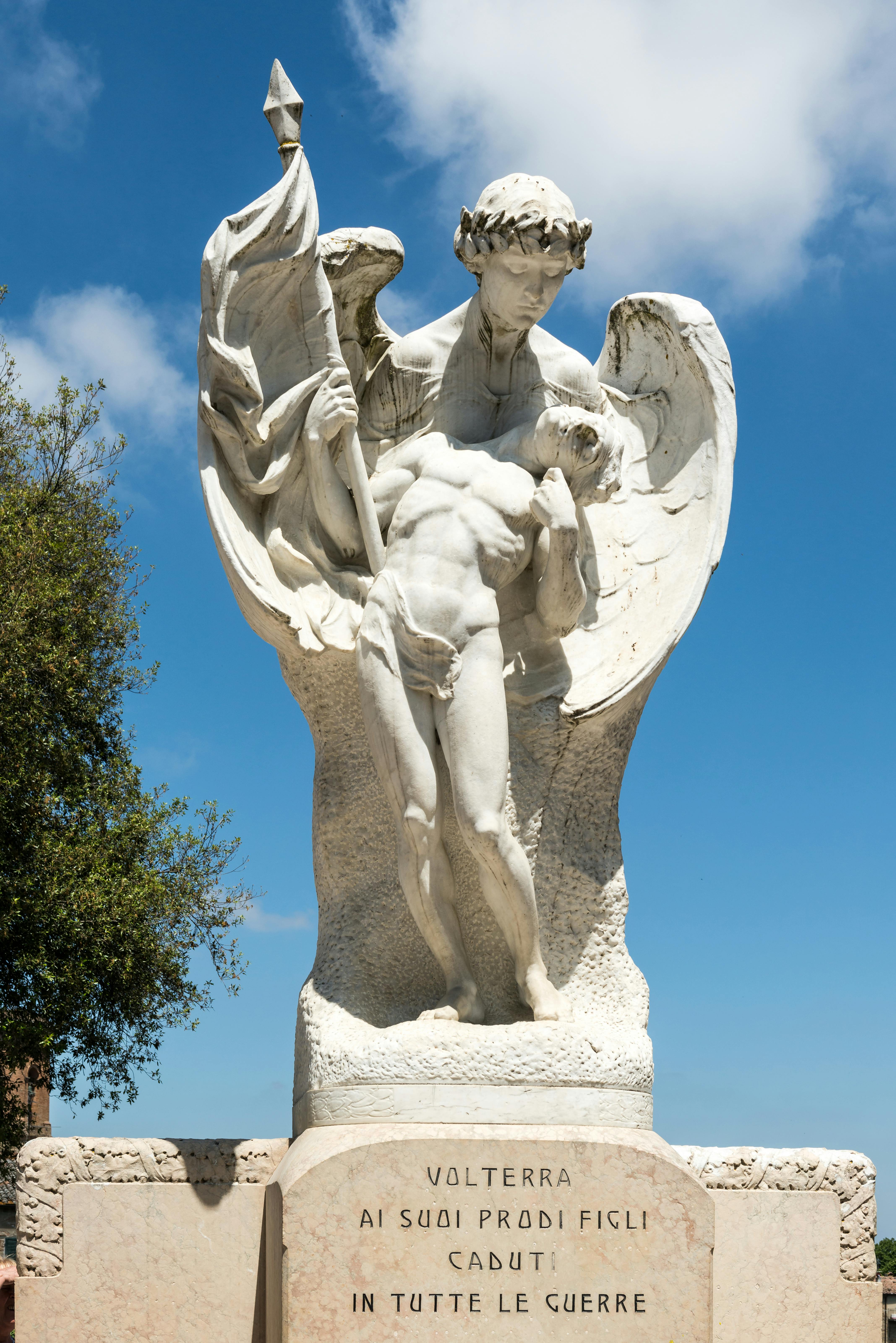 Low Angle Photo of Angel Statue · Free Stock Photo