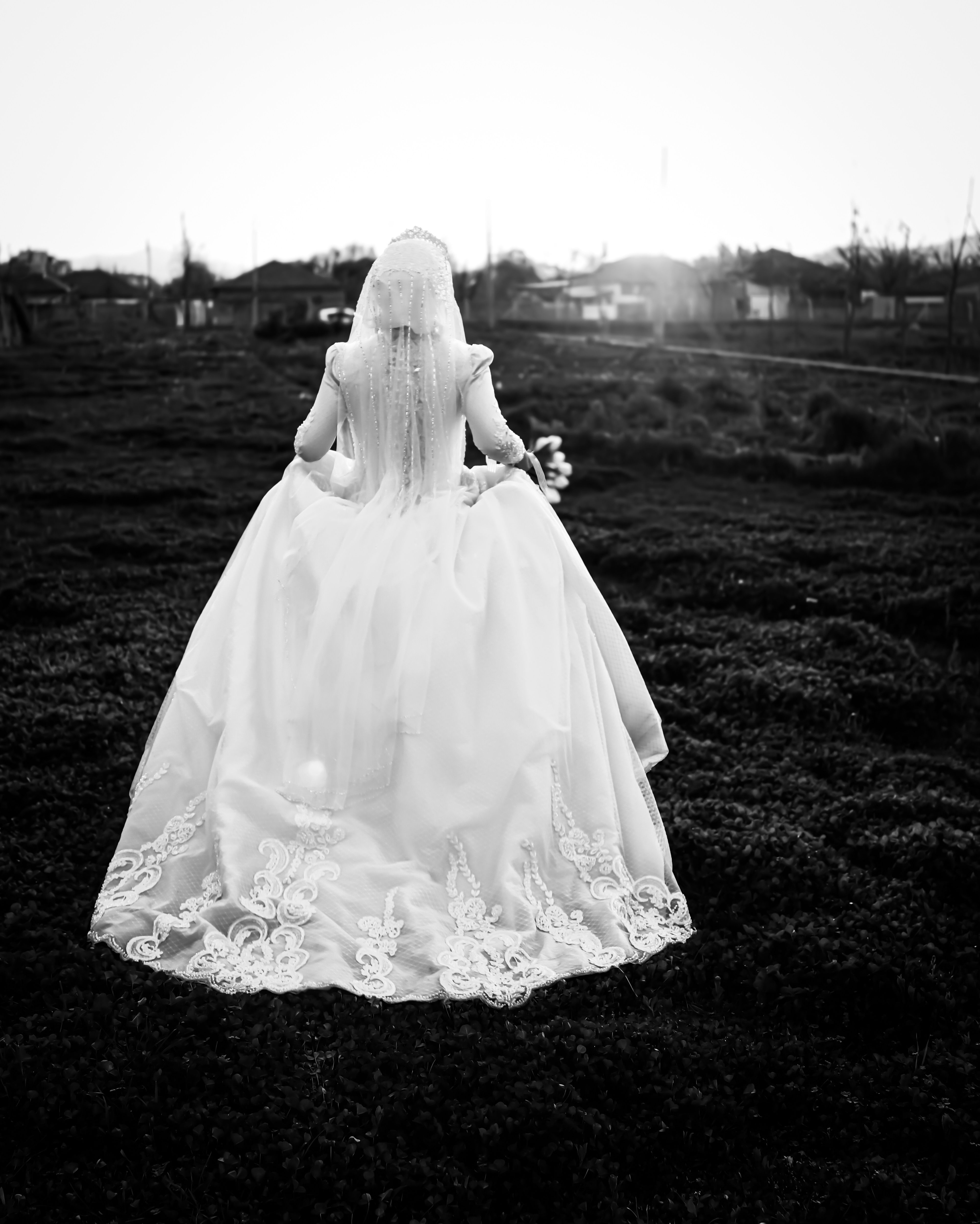 Bride in Village · Free Stock Photo