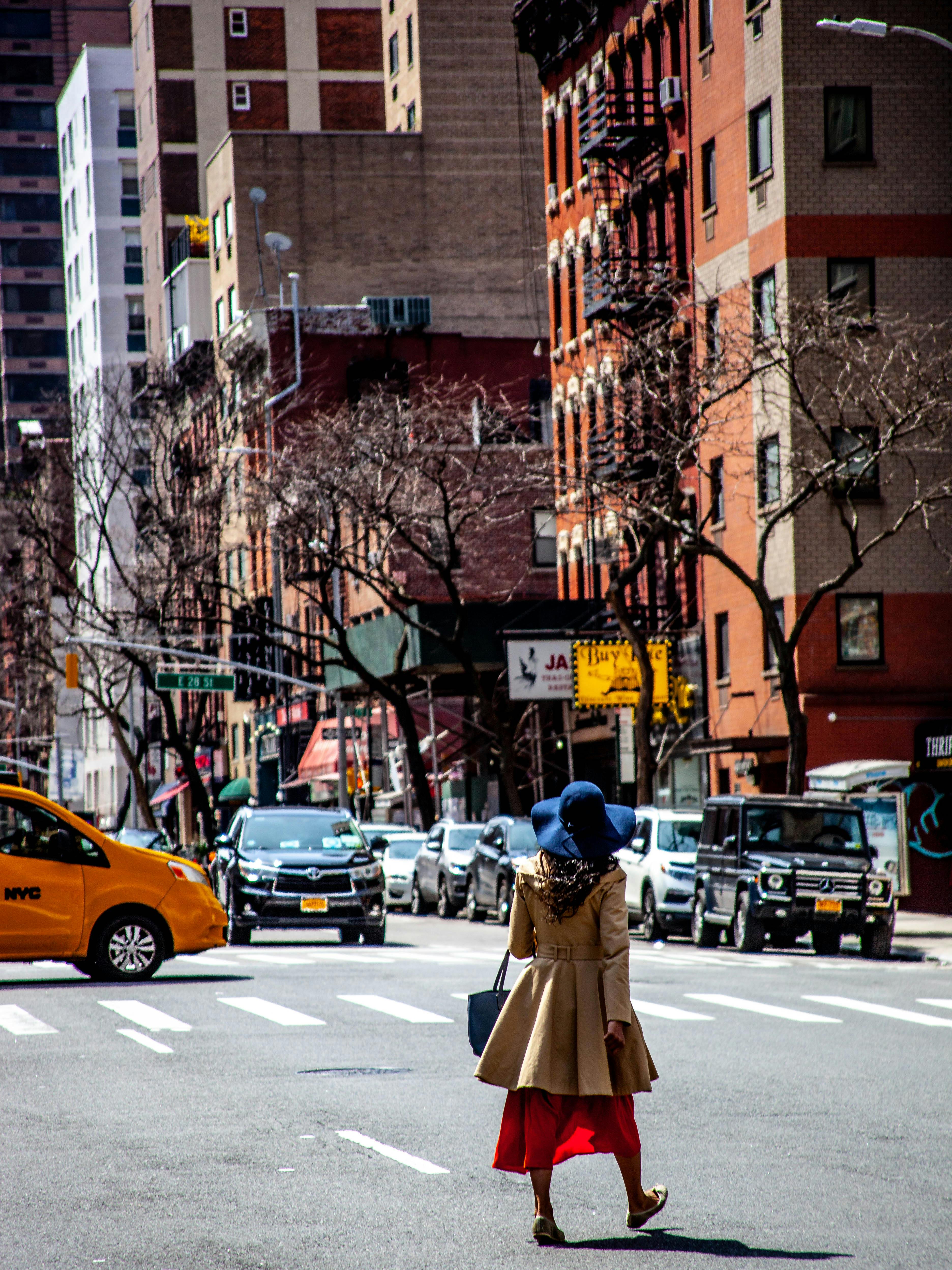 Photo of Woman Crossing the Road · Free Stock Photo