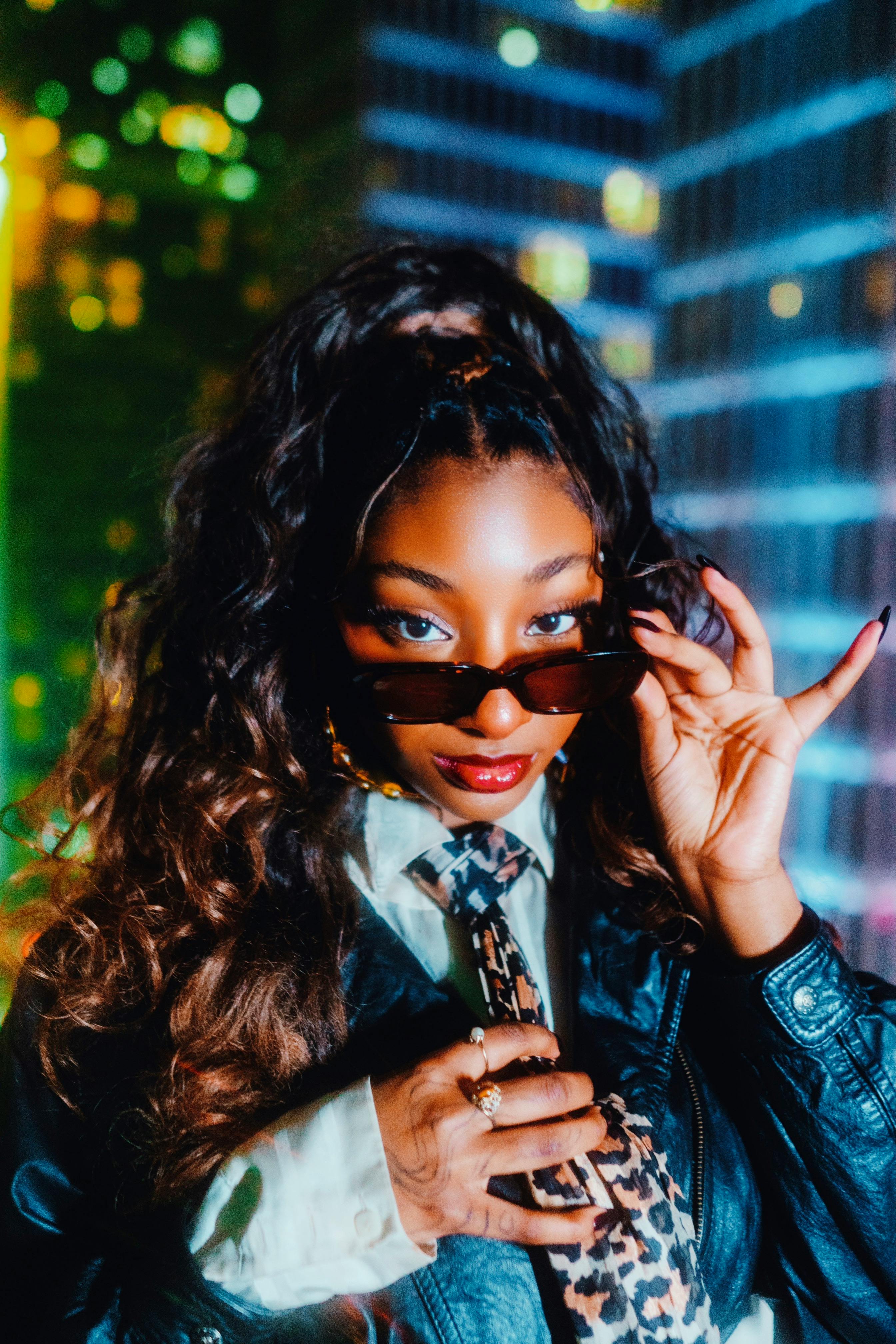 brown skin model wearing a tie · Free Stock Photo