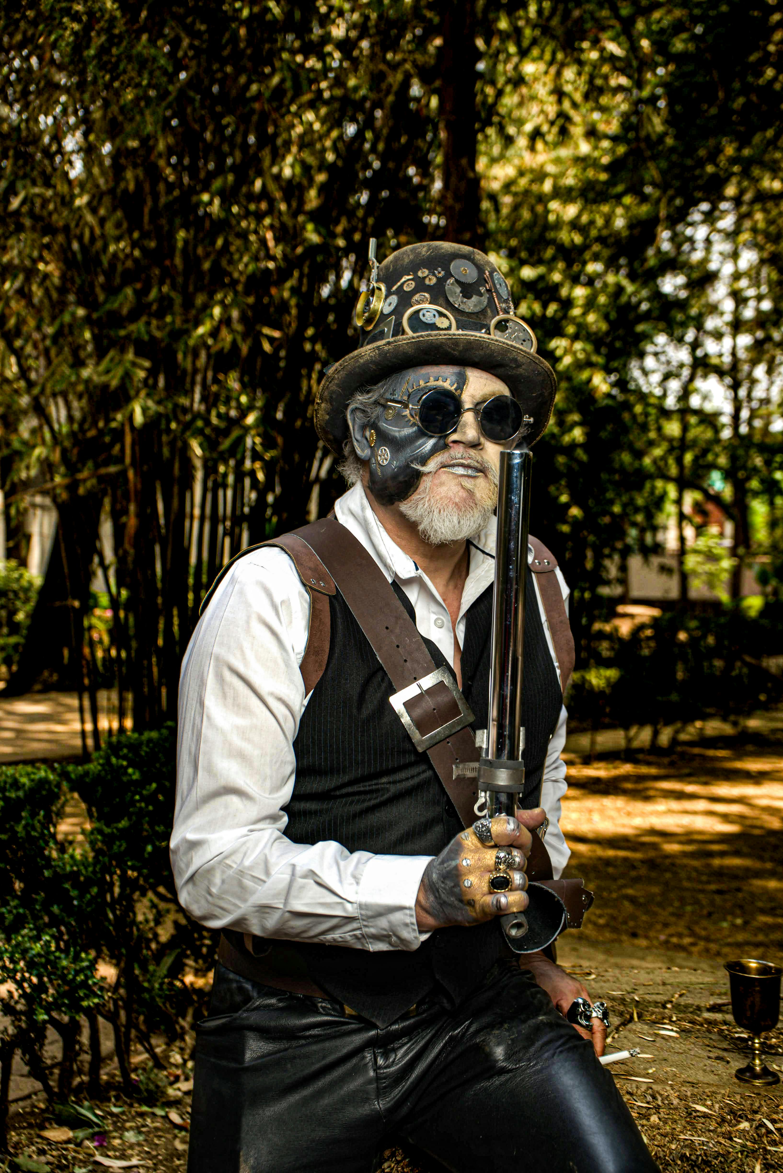 Selective Focus Photography of Cowboy Holding Revolver Pistol Statue ...