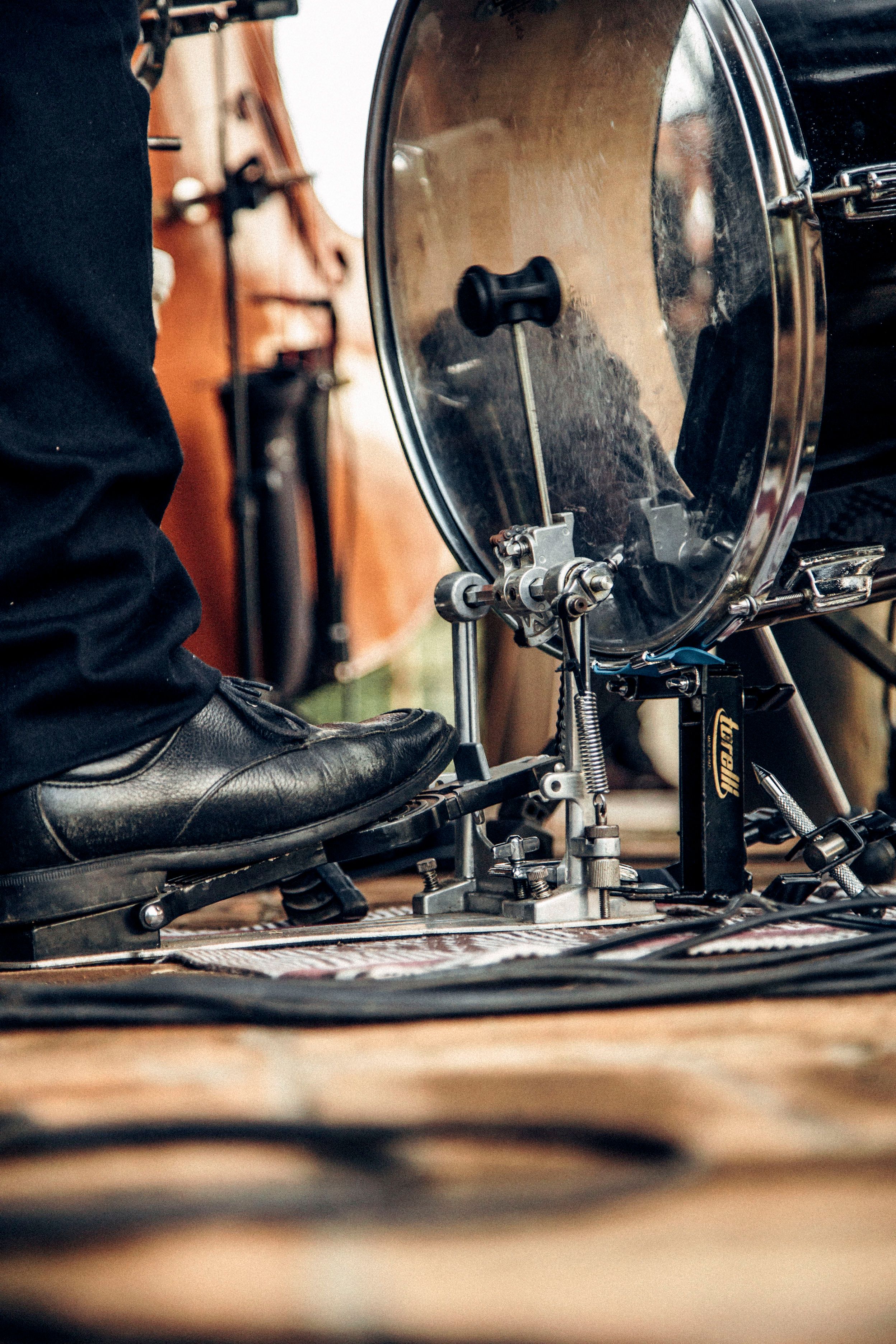 Shoe of Man Playing Drum · Free Stock Photo