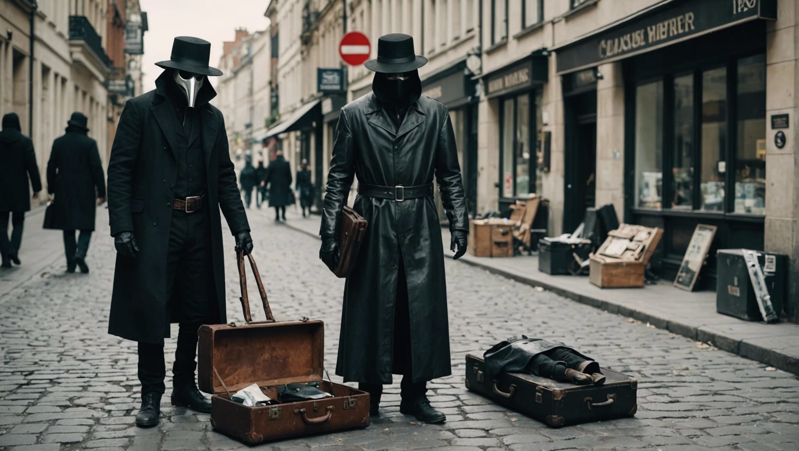 Anonymous Men on a Street · Free Stock Photo