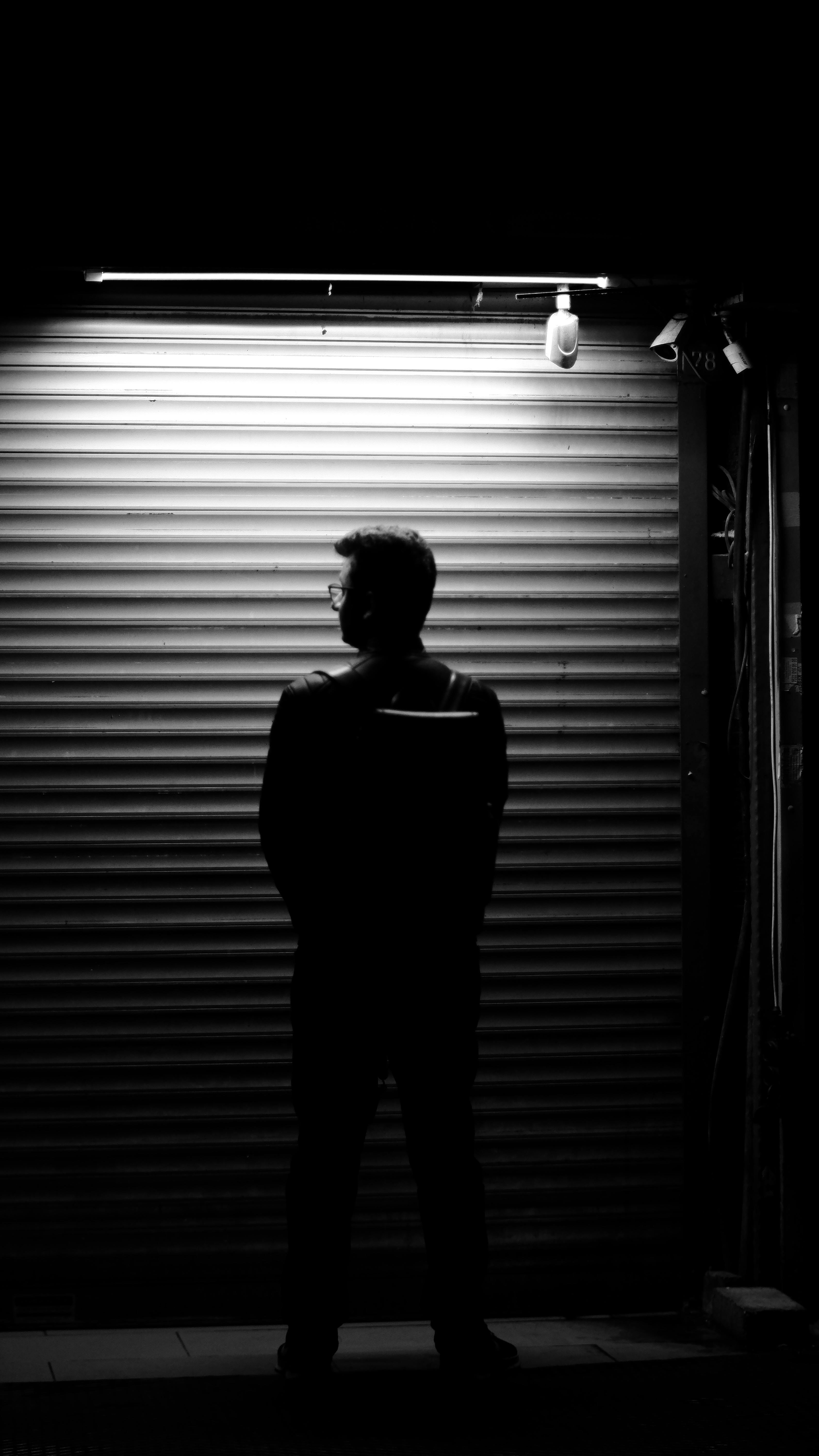 Figure Outside Window At Night Photos, Download The BEST Free Figure ...