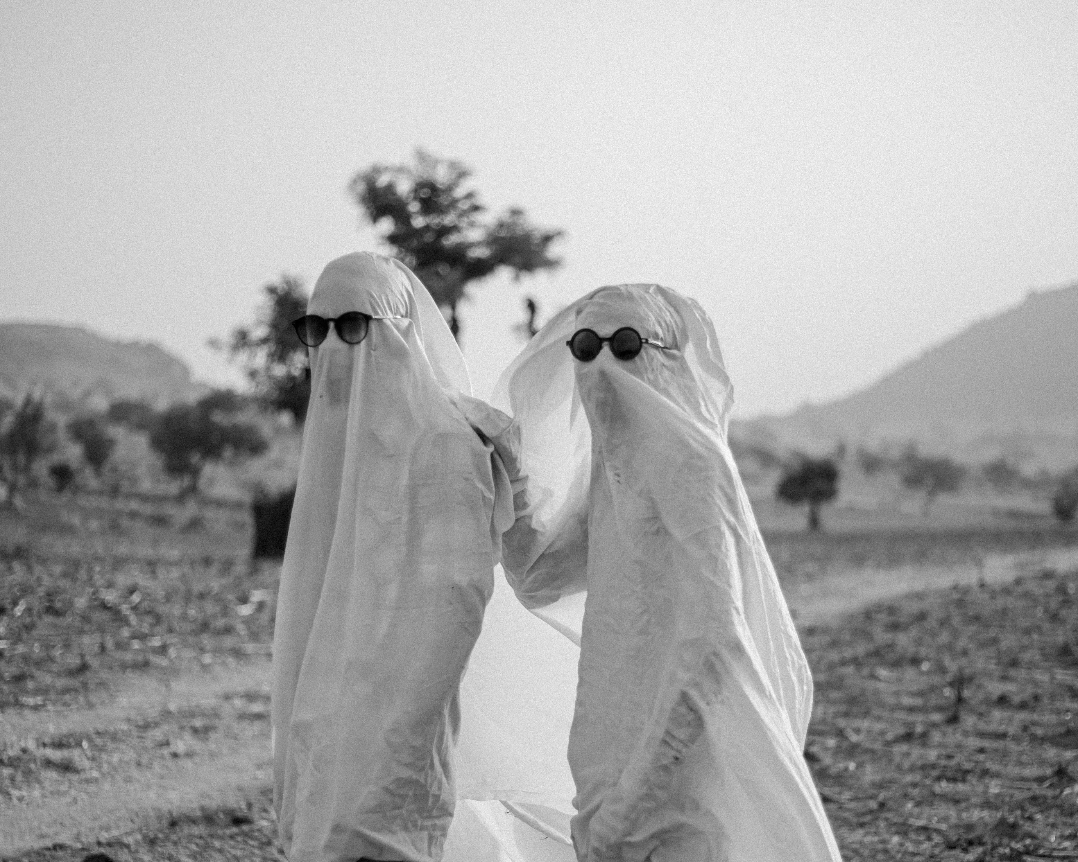 Couple of Ghosts in Countryside · Free Stock Photo