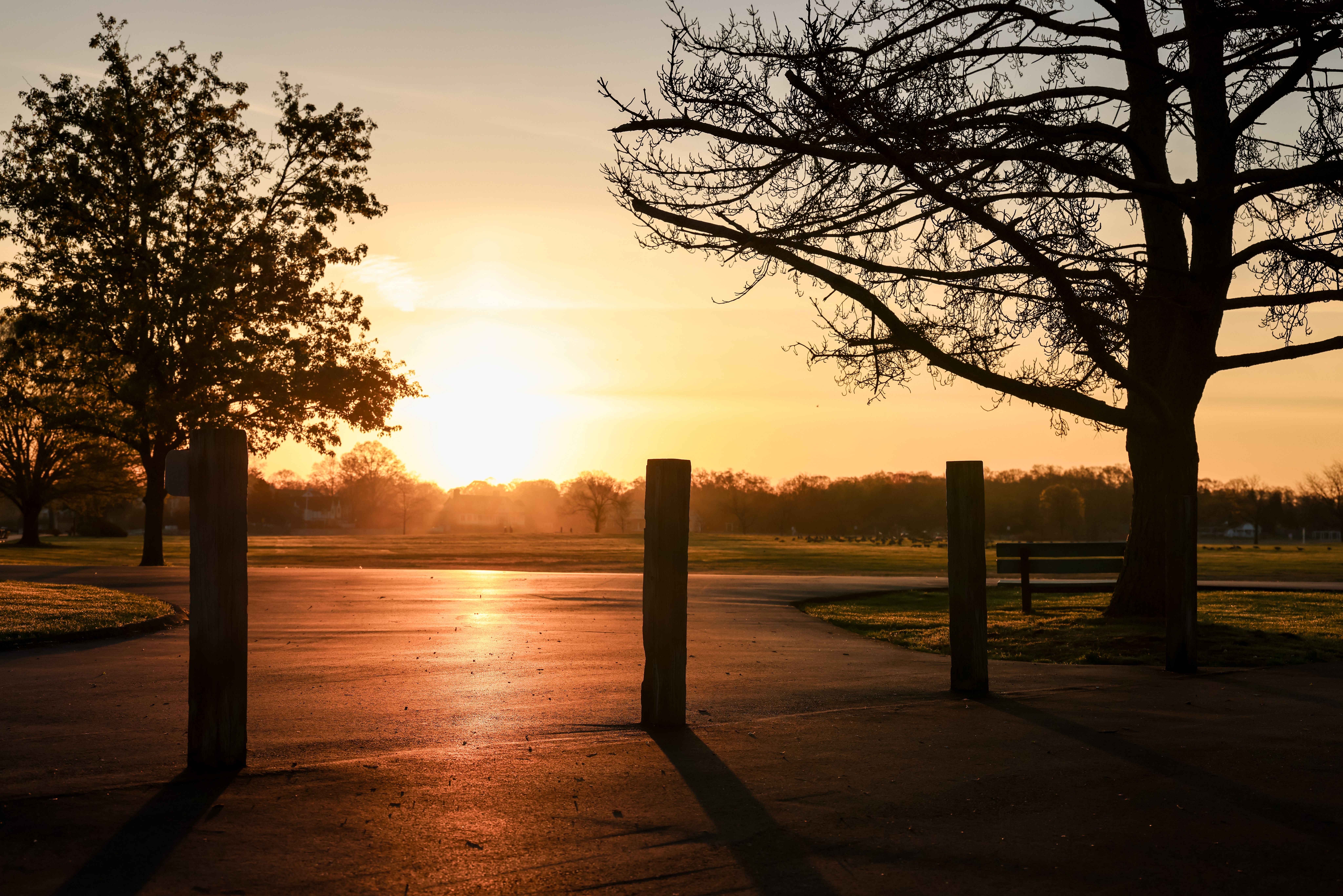 Sunset in Sky over Cove Island Park in Stamford, USA · Free Stock Photo