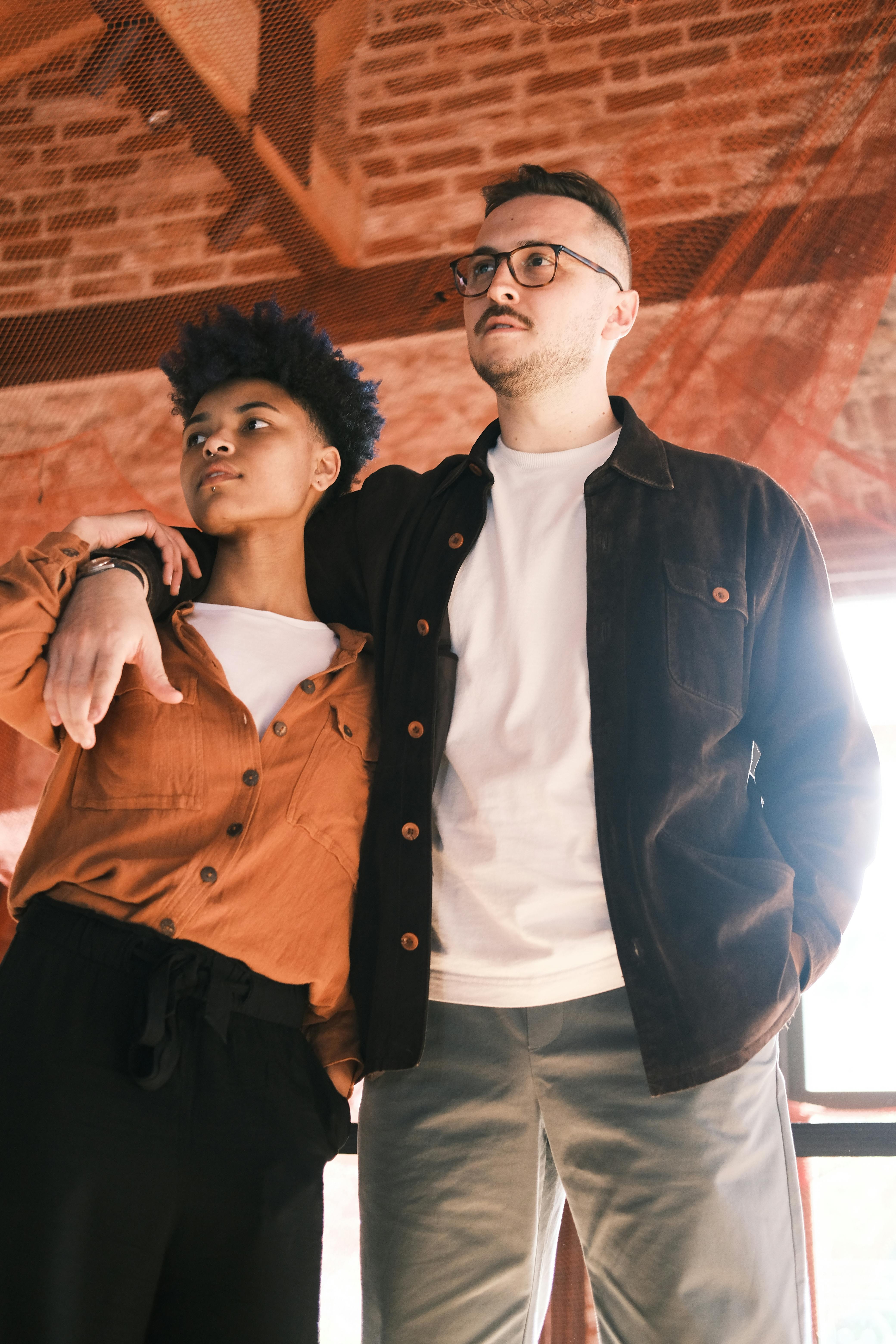 Two People Standing Together · Free Stock Photo