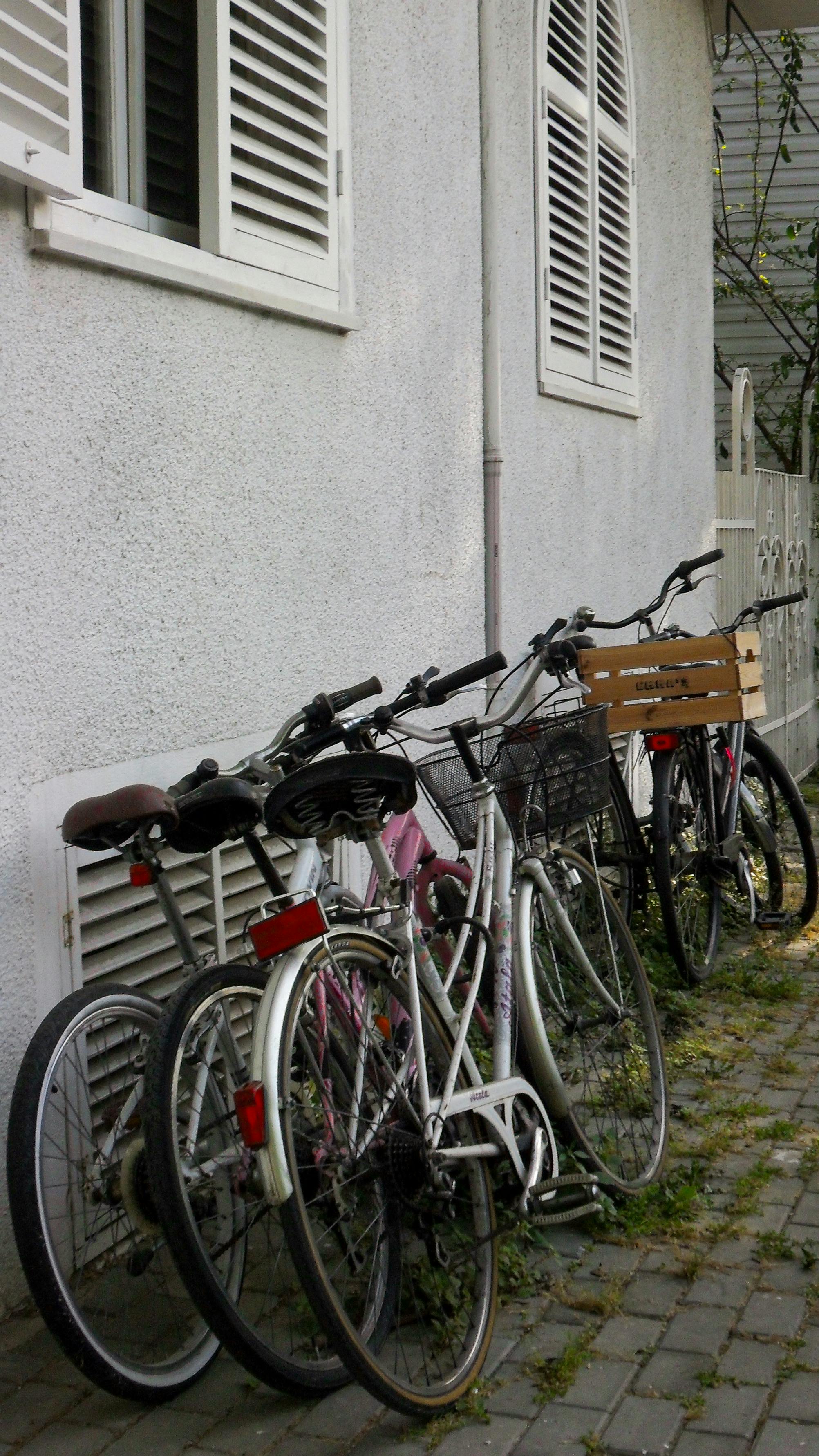 Bicycles Parked on Sidewalk · Free Stock Photo