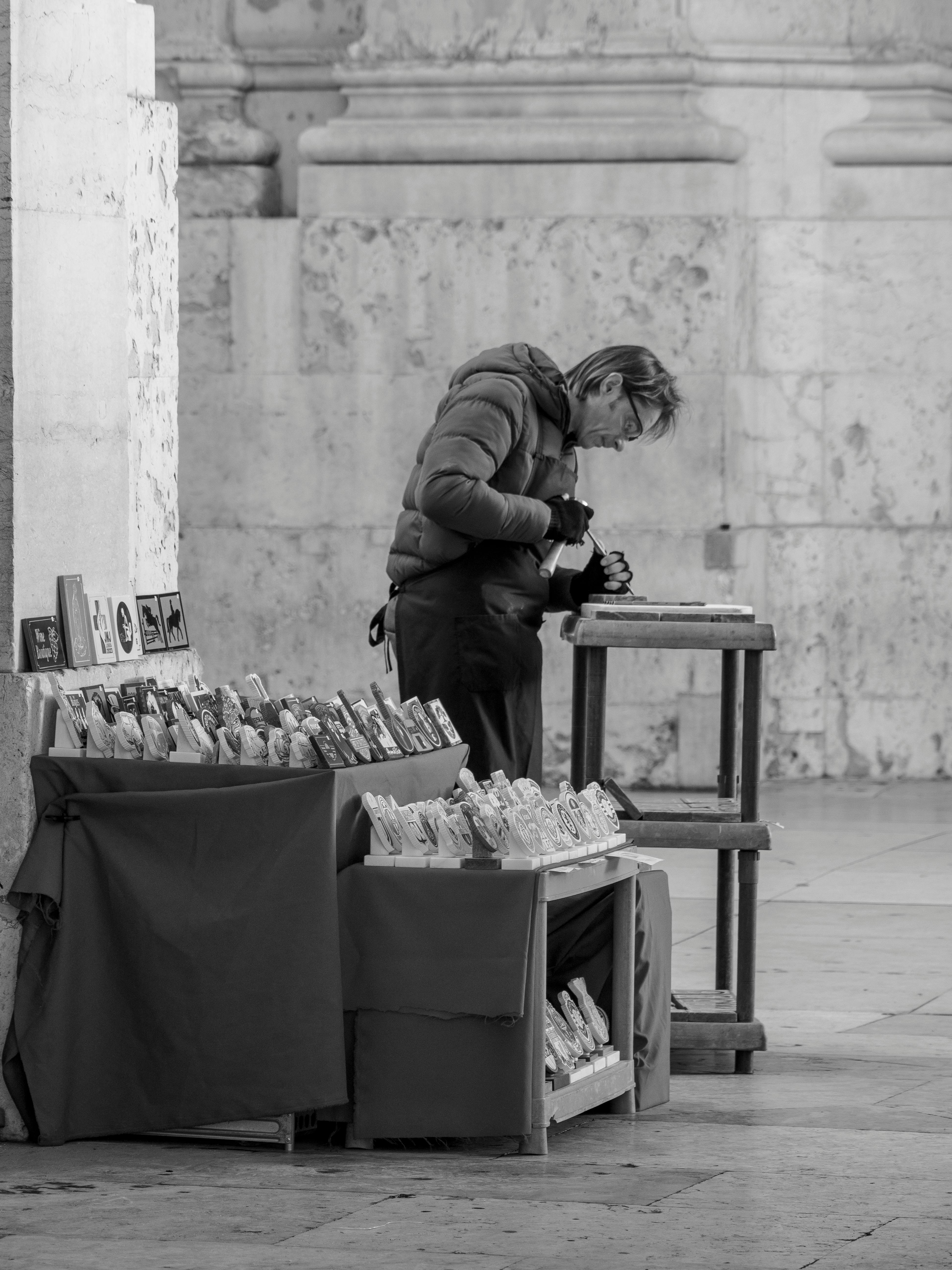 Person Selling Handicrafts · Free Stock Photo