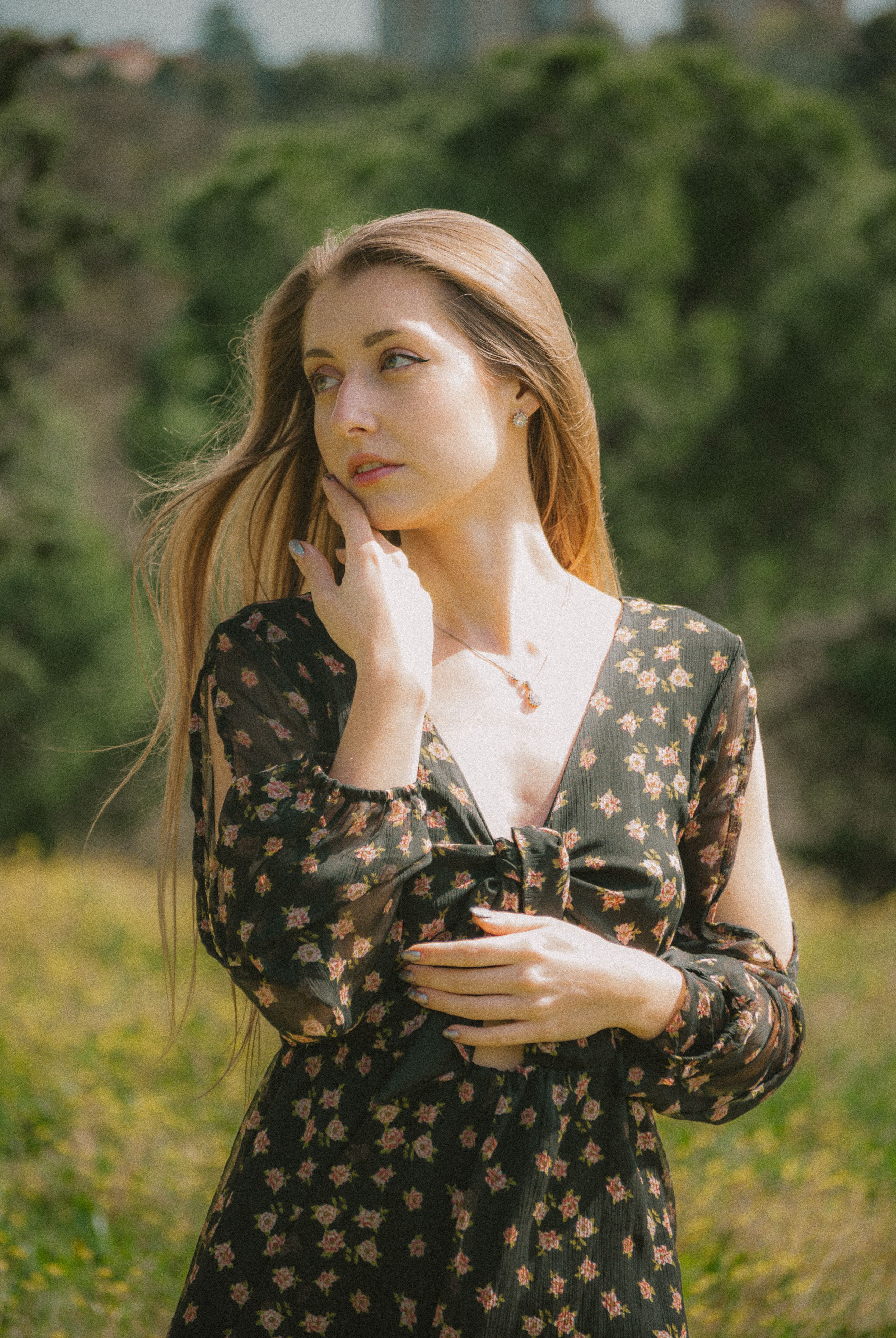 Portrait of Woman in Sundress · Free Stock Photo