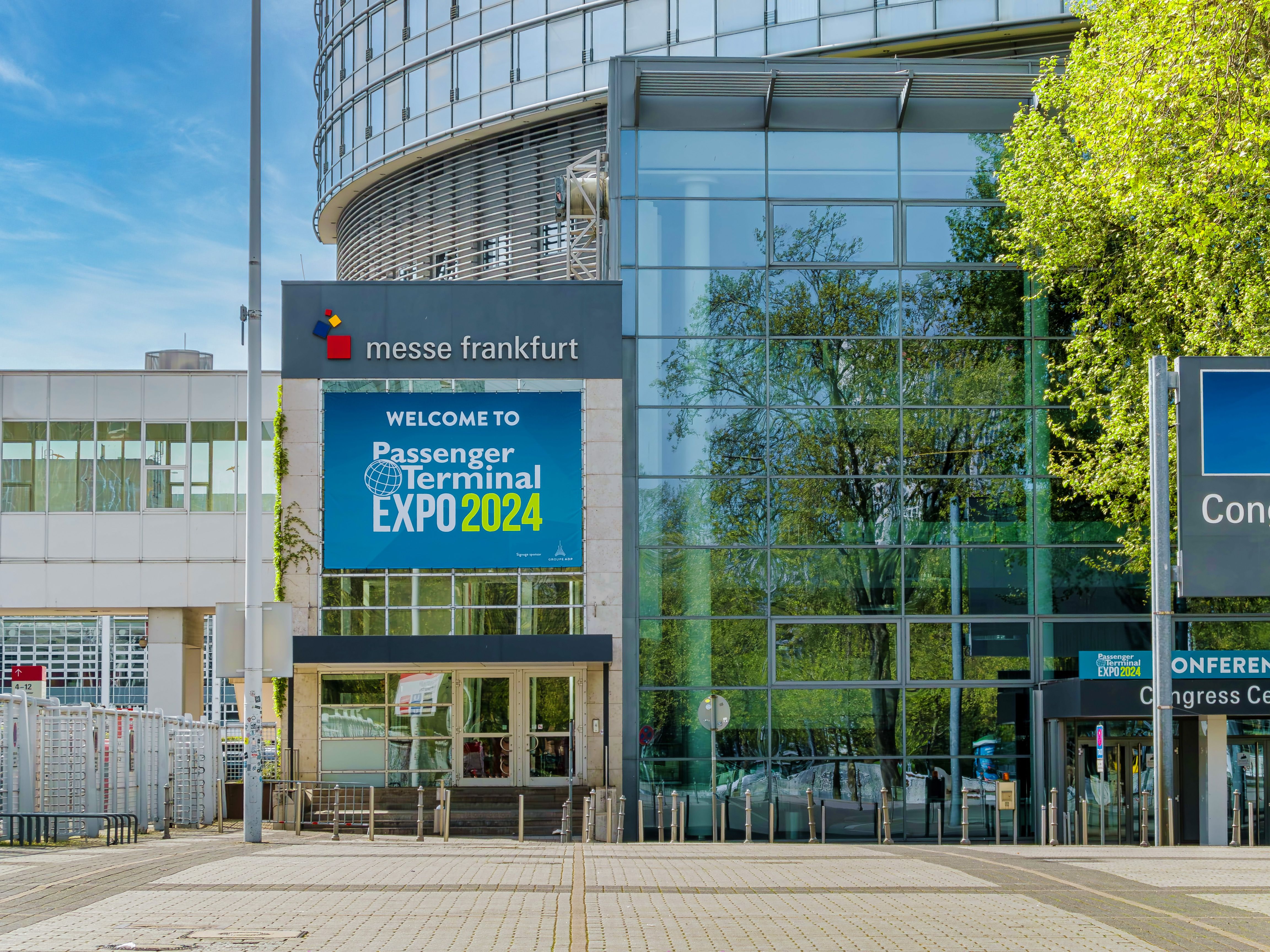 Entrance to Messe Frankfurt Exhibition Grounds in Germany · Free Stock ...