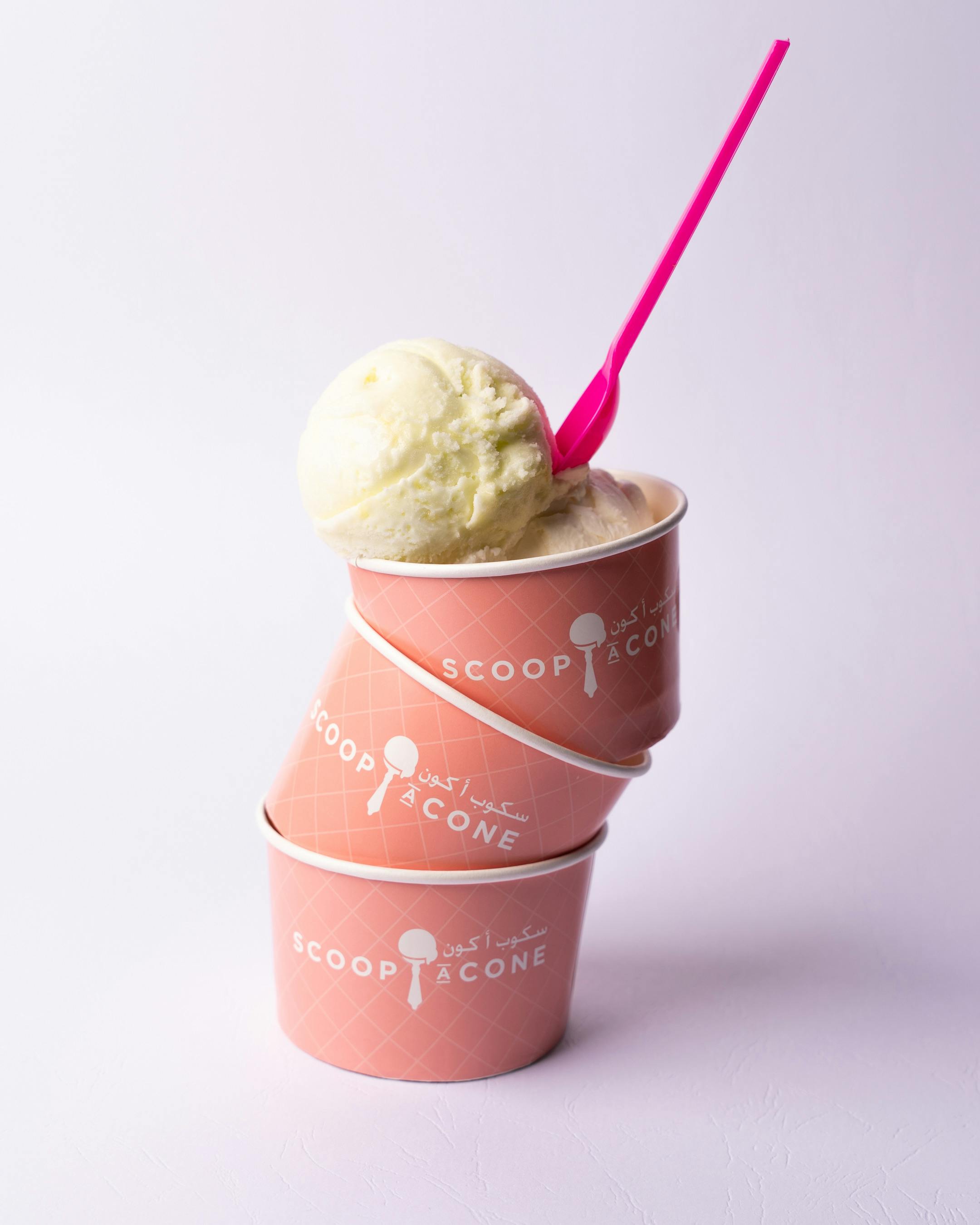 Studio Shot of a Stack of Ice Cream Cups · Free Stock Photo