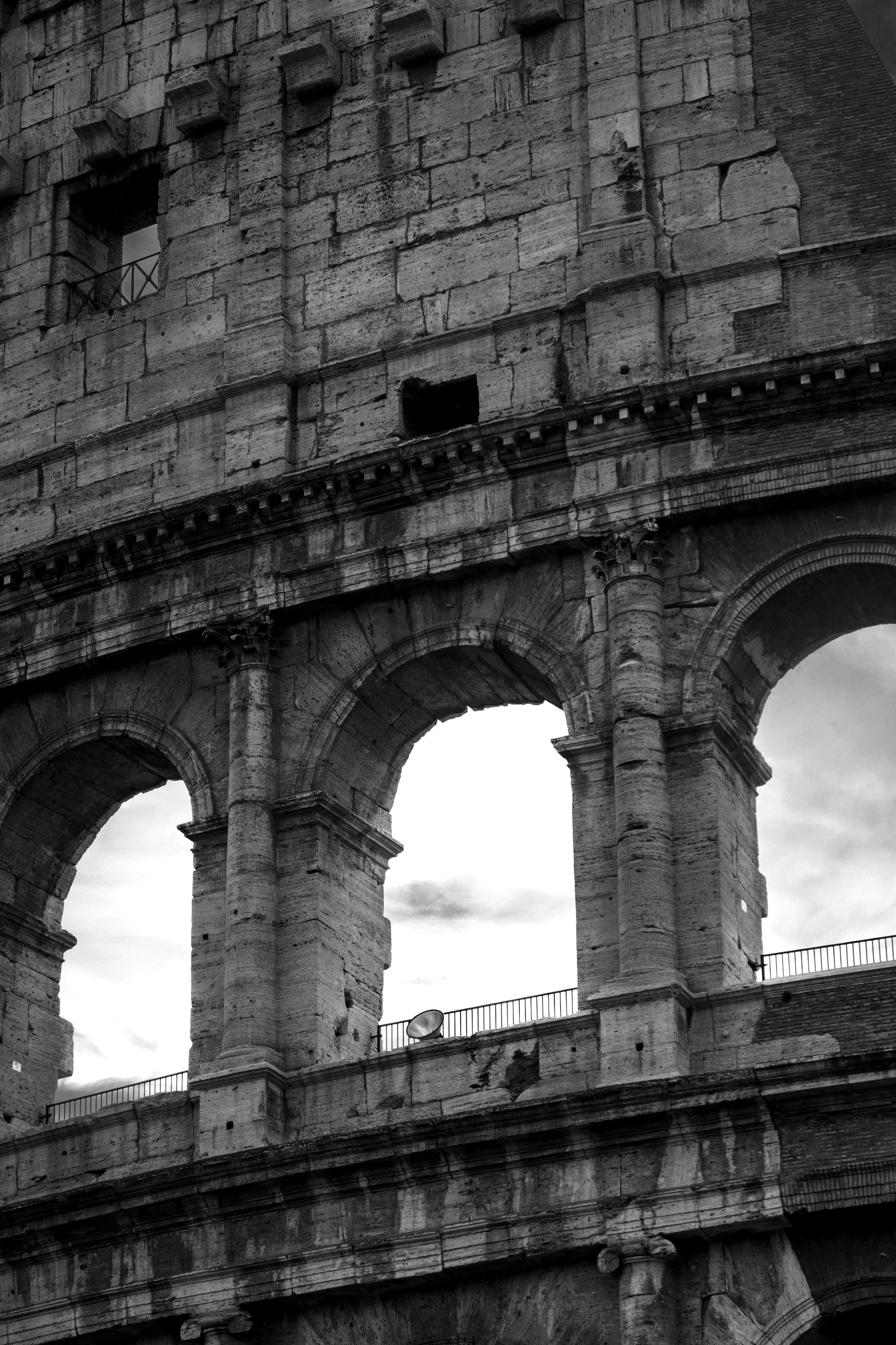 Colosseum elliptical amphitheatre in the centre of the city of Rome ...