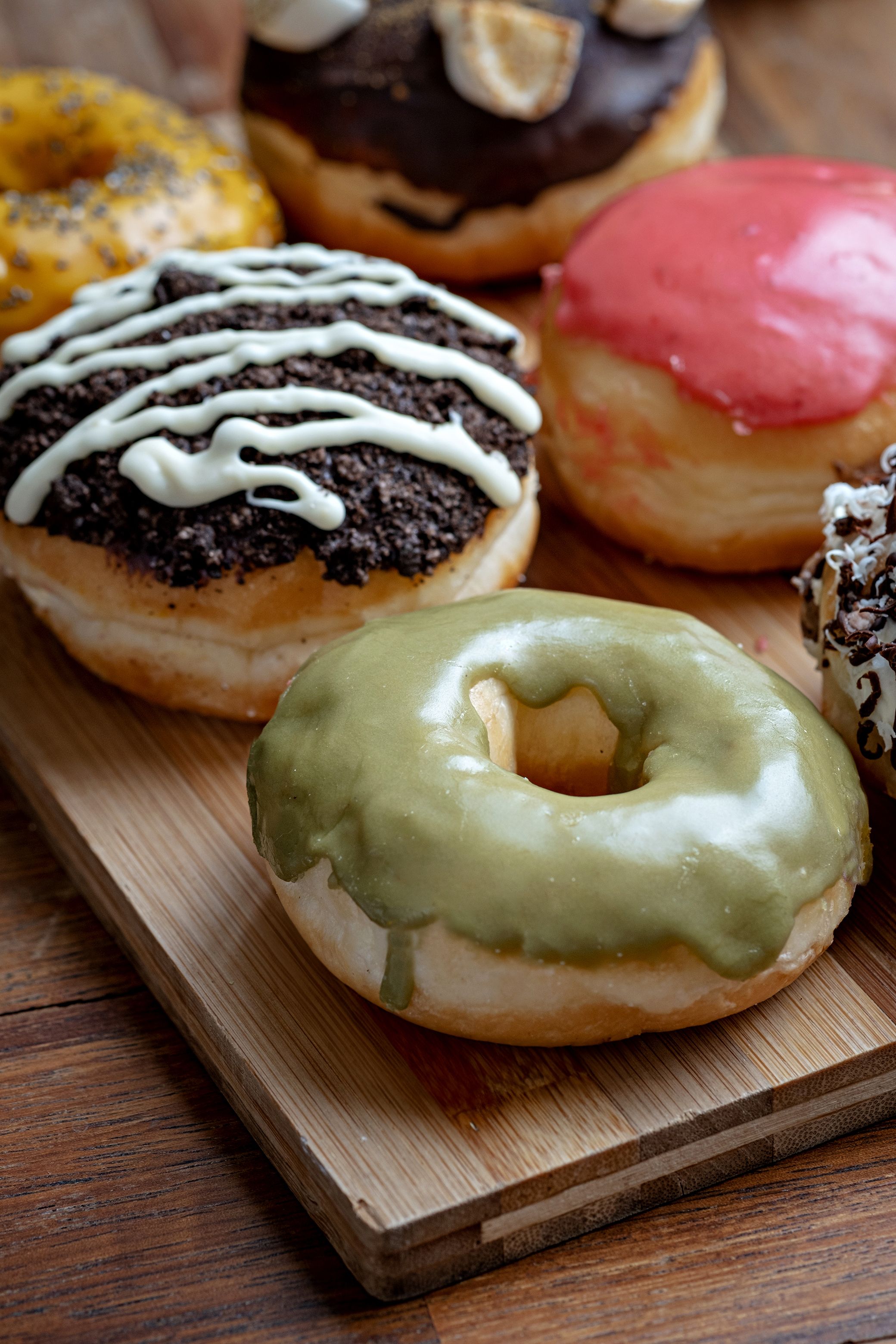Sweet Doughnuts on Tray · Free Stock Photo