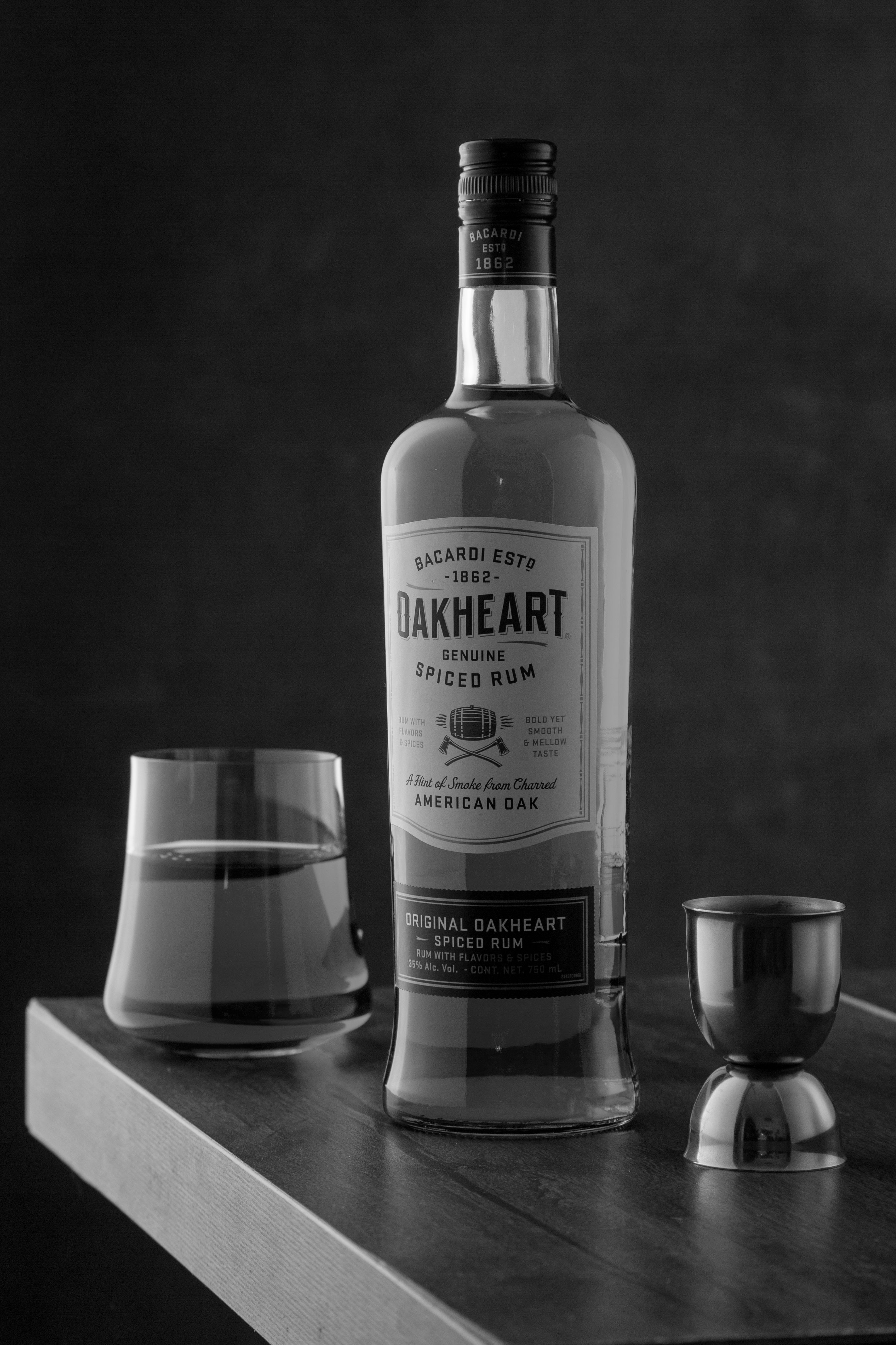 A Bottle of Rum on a Table · Free Stock Photo
