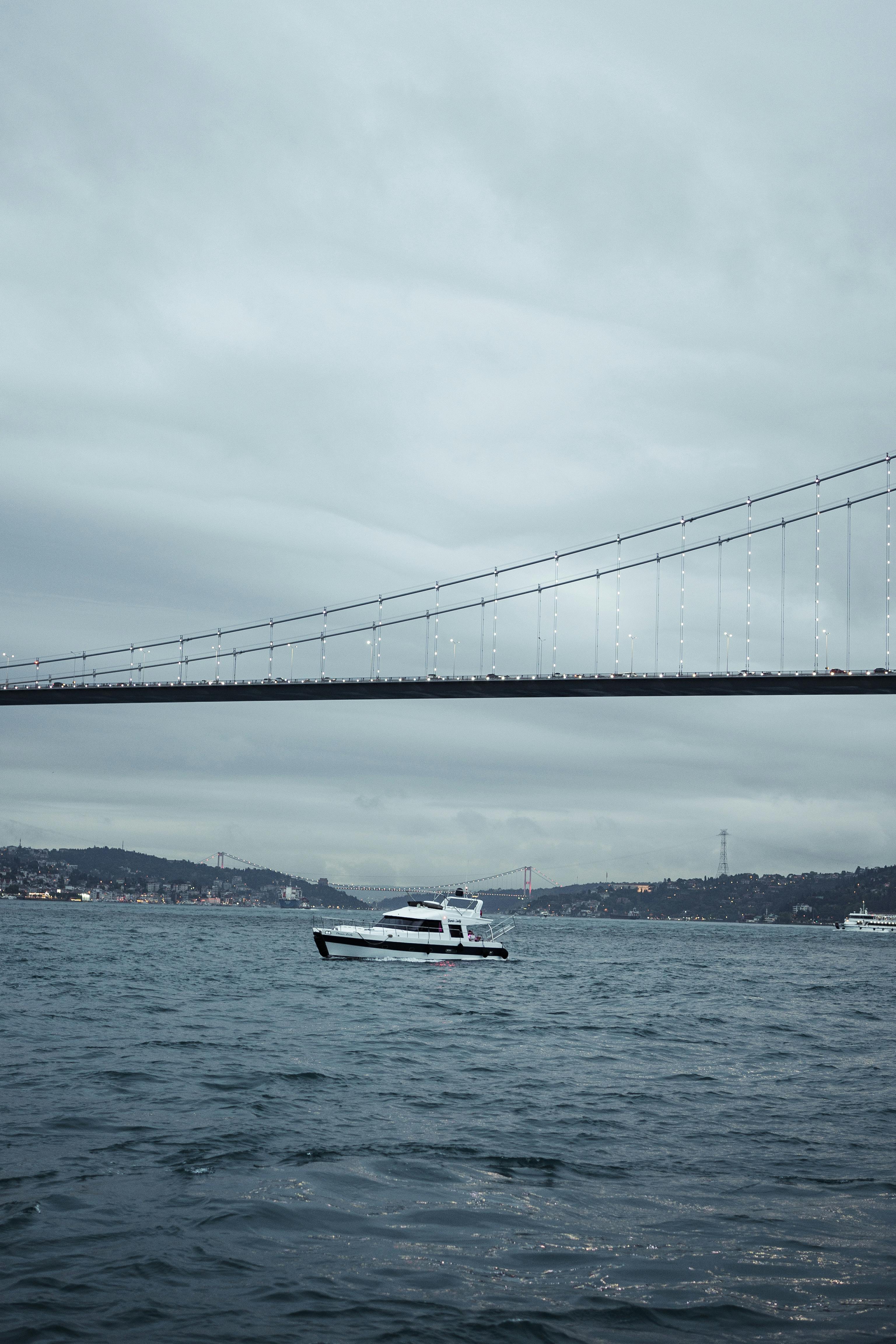 View of a Boat on the Bosphorus Strait · Free Stock Photo
