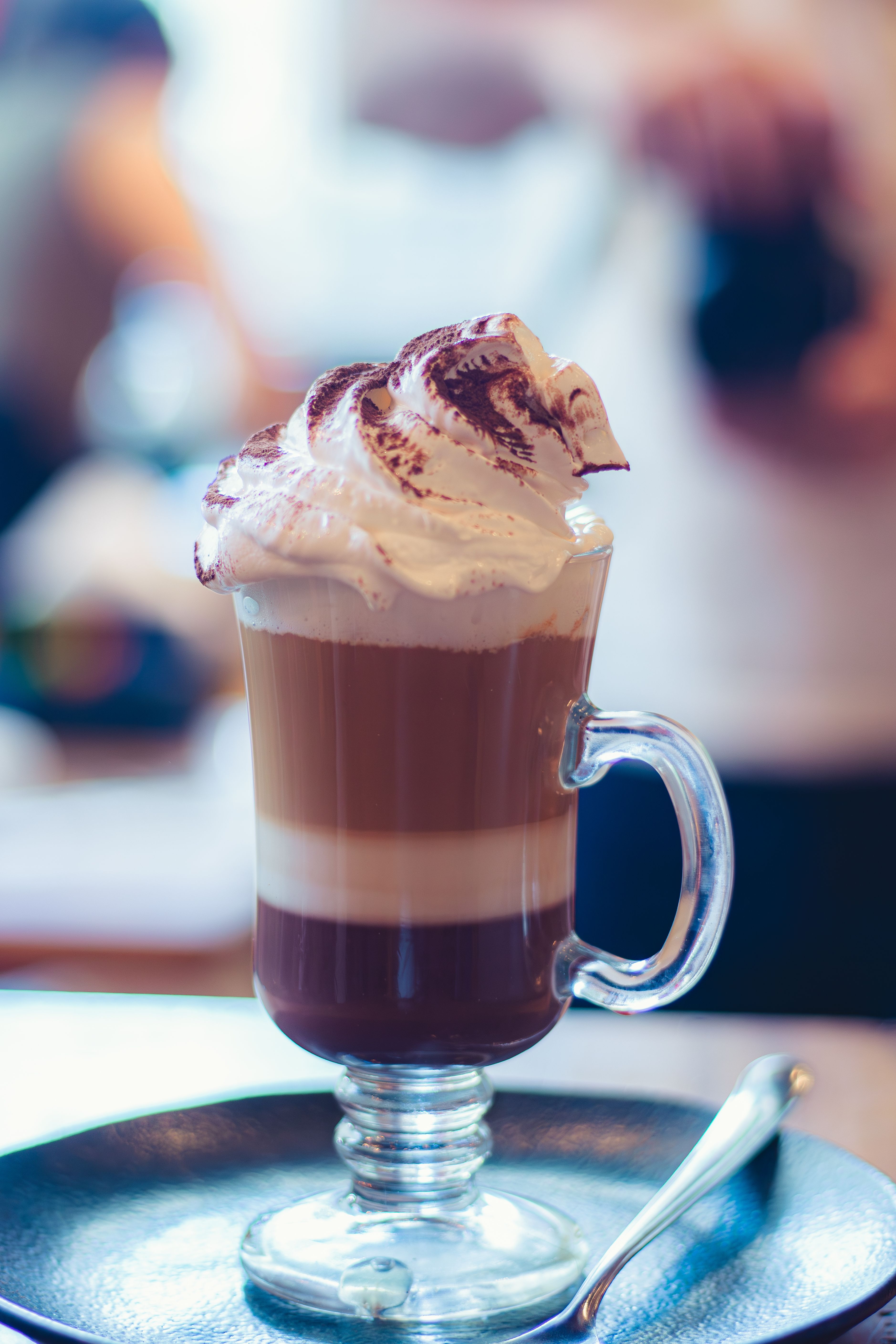 Glass of Coffee with Whipped Cream · Free Stock Photo