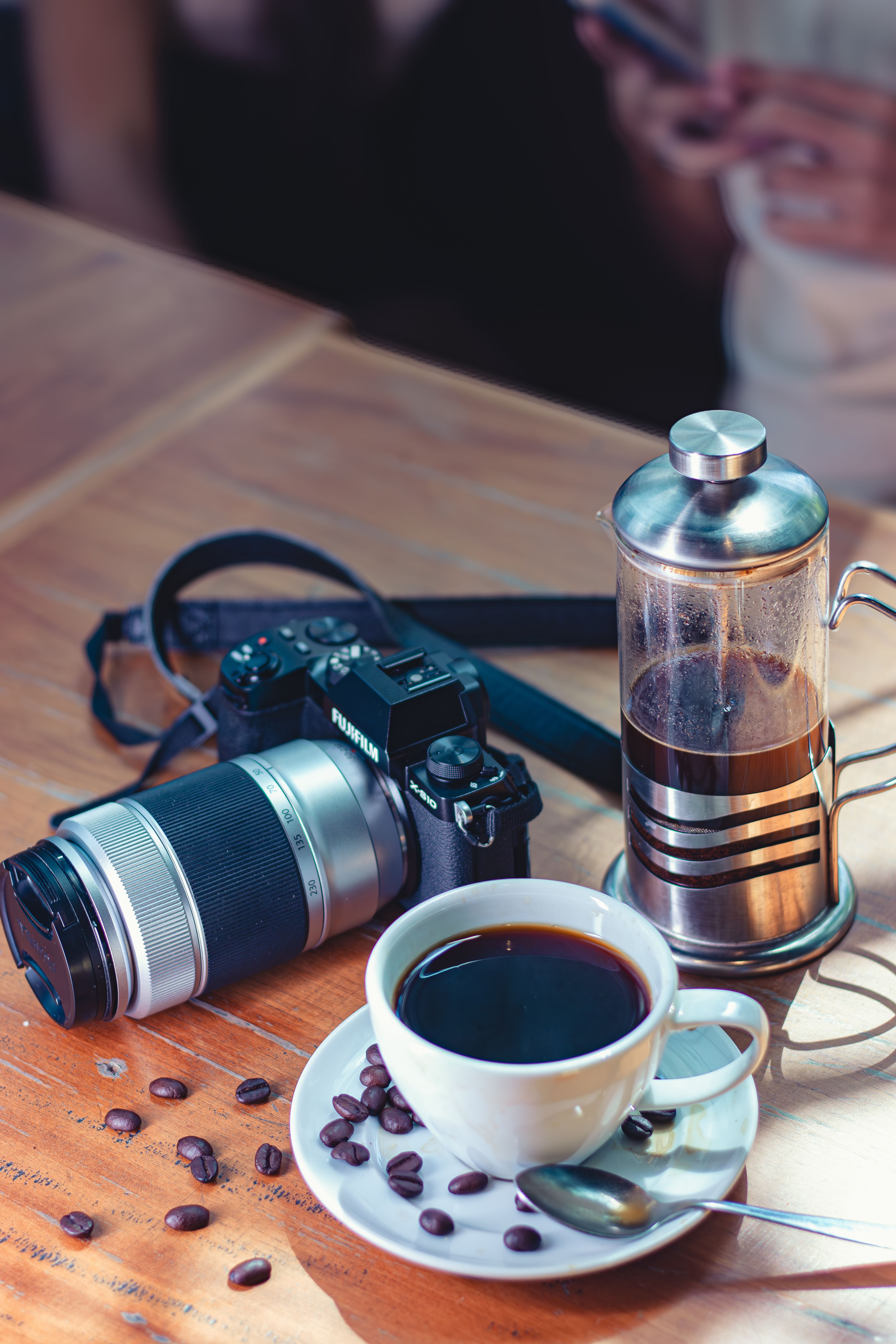 A Coffee and a Camera · Free Stock Photo