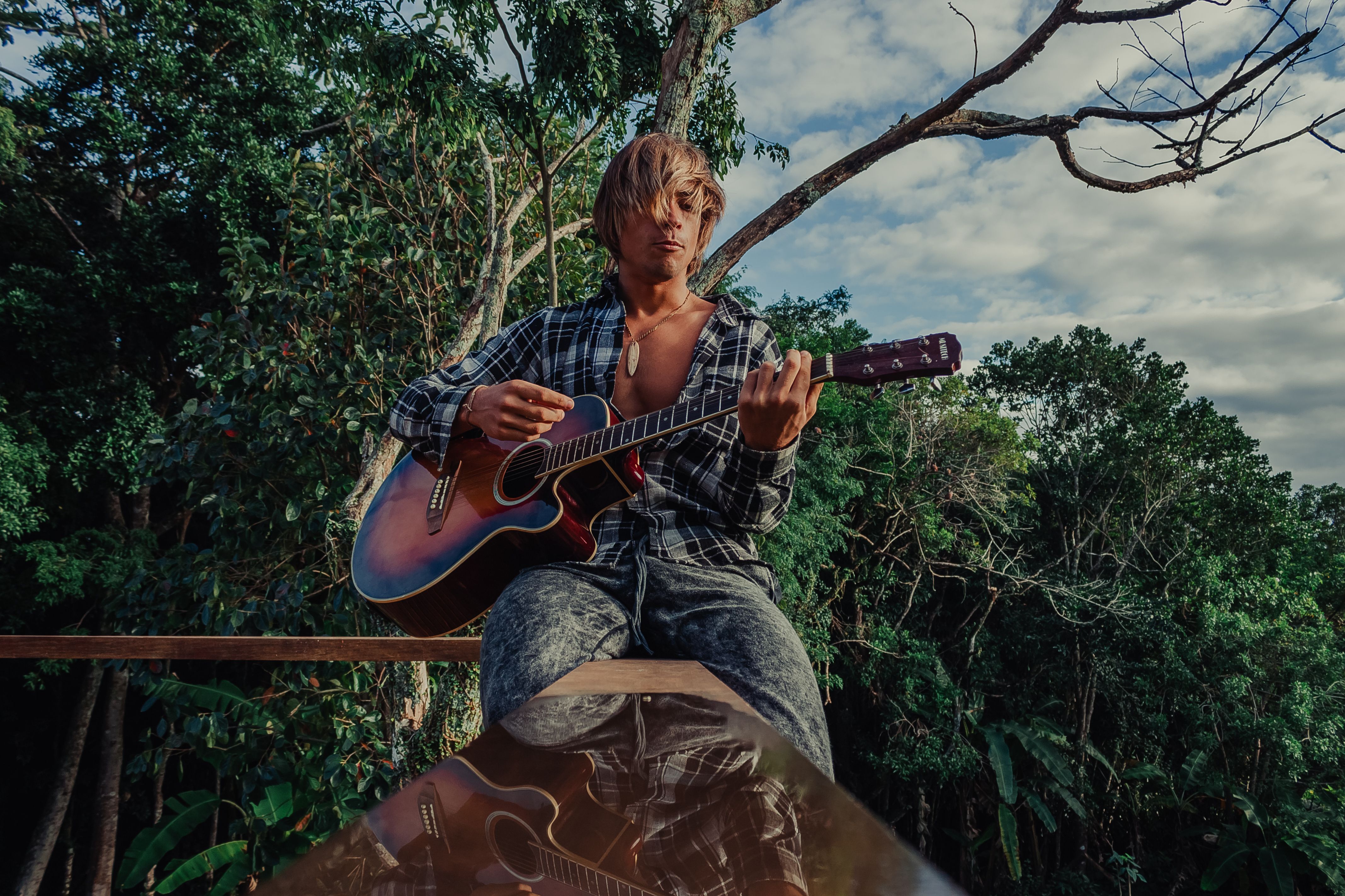 Man Using Guitar · Free Stock Photo