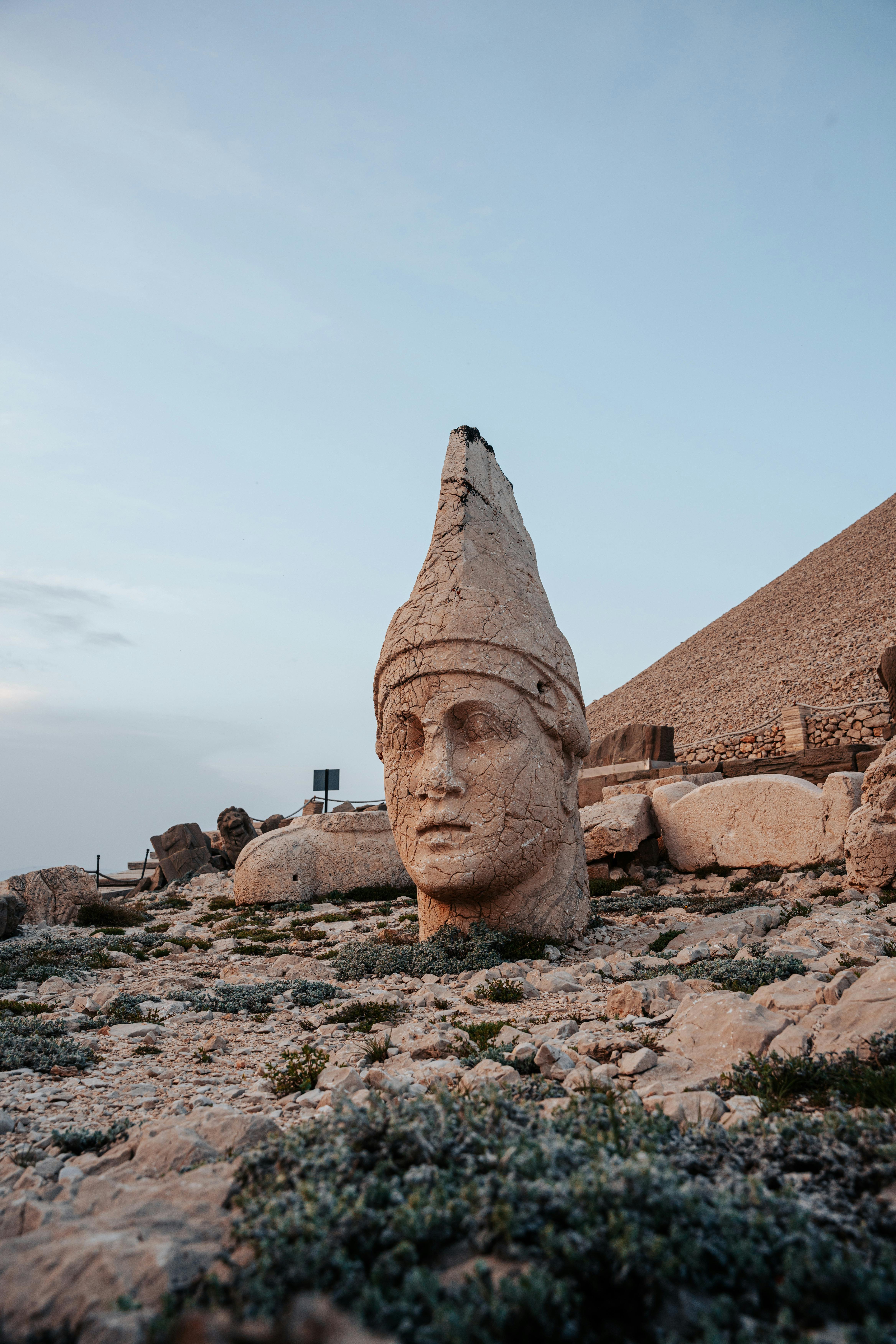 A Sculpture on Mount Nemrut · Free Stock Photo